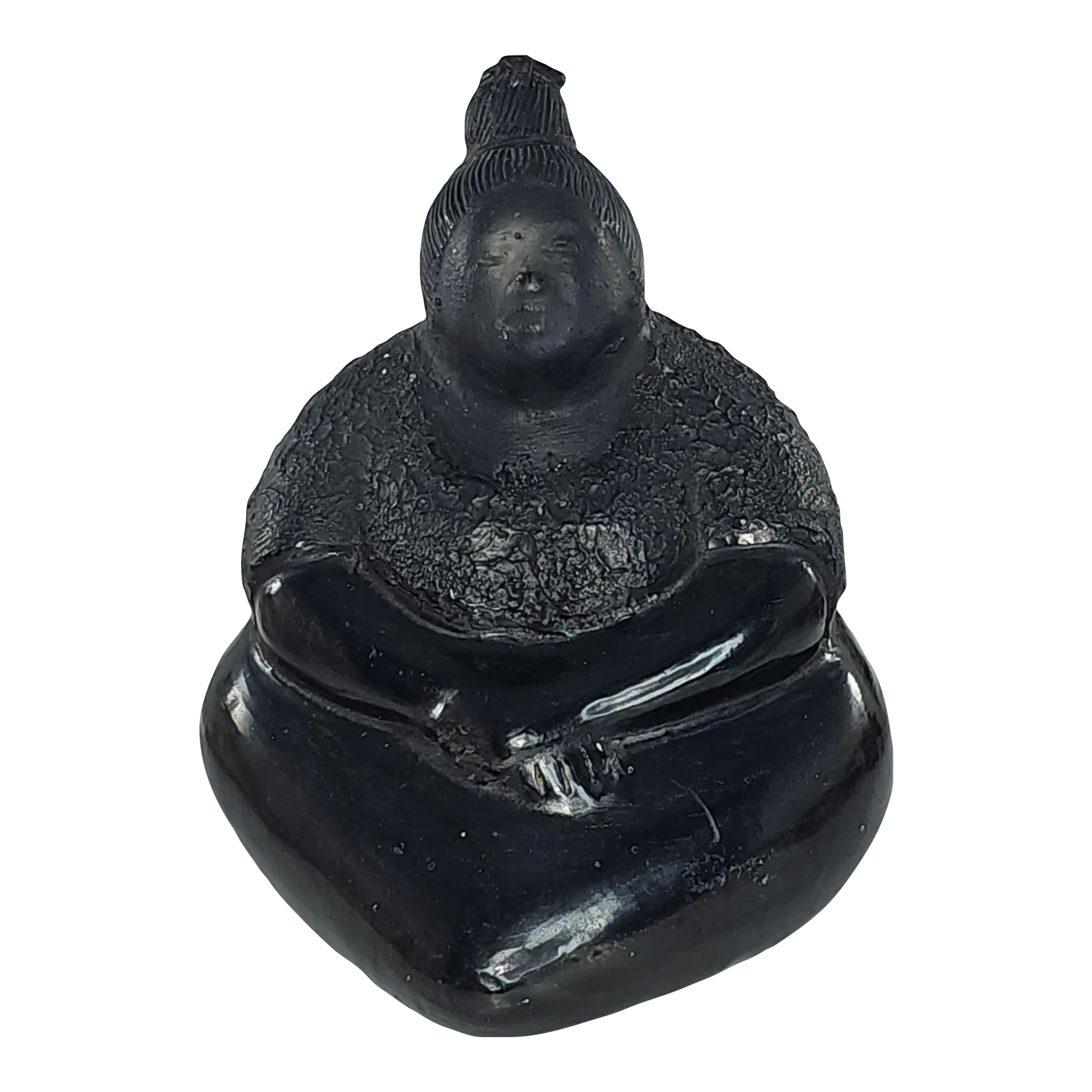 Mid 20th Century Dona Rosa Signed Oaxaca Black Clay Woman Figurine ...