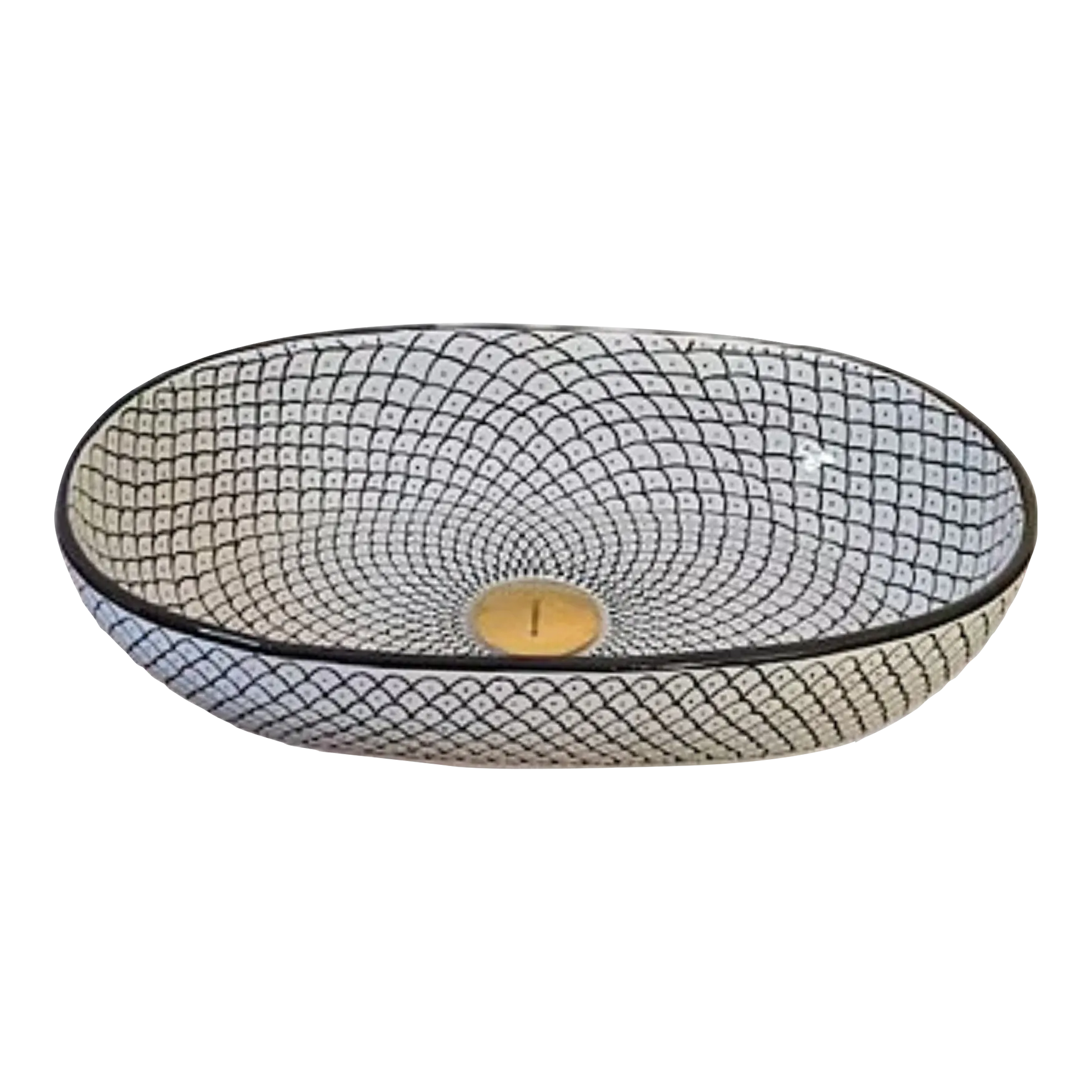 Contemporary Hamam' Handmade Oval Pottery Sink With Fish Skin Inspired ...