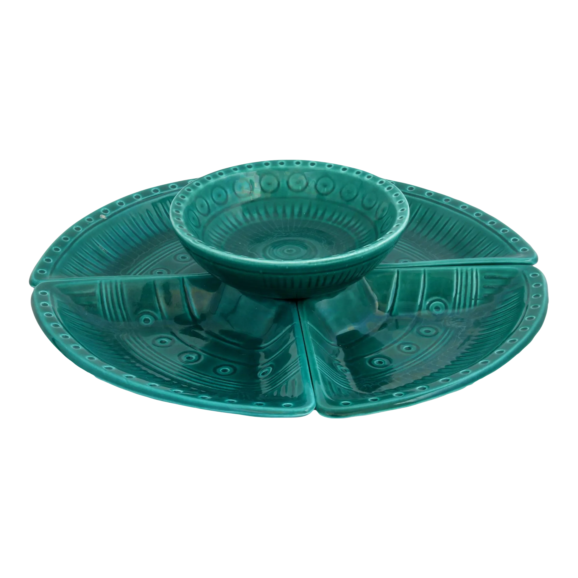 Midcentury California Pottery Snack Serving Set, 5 Pieces | Chairish