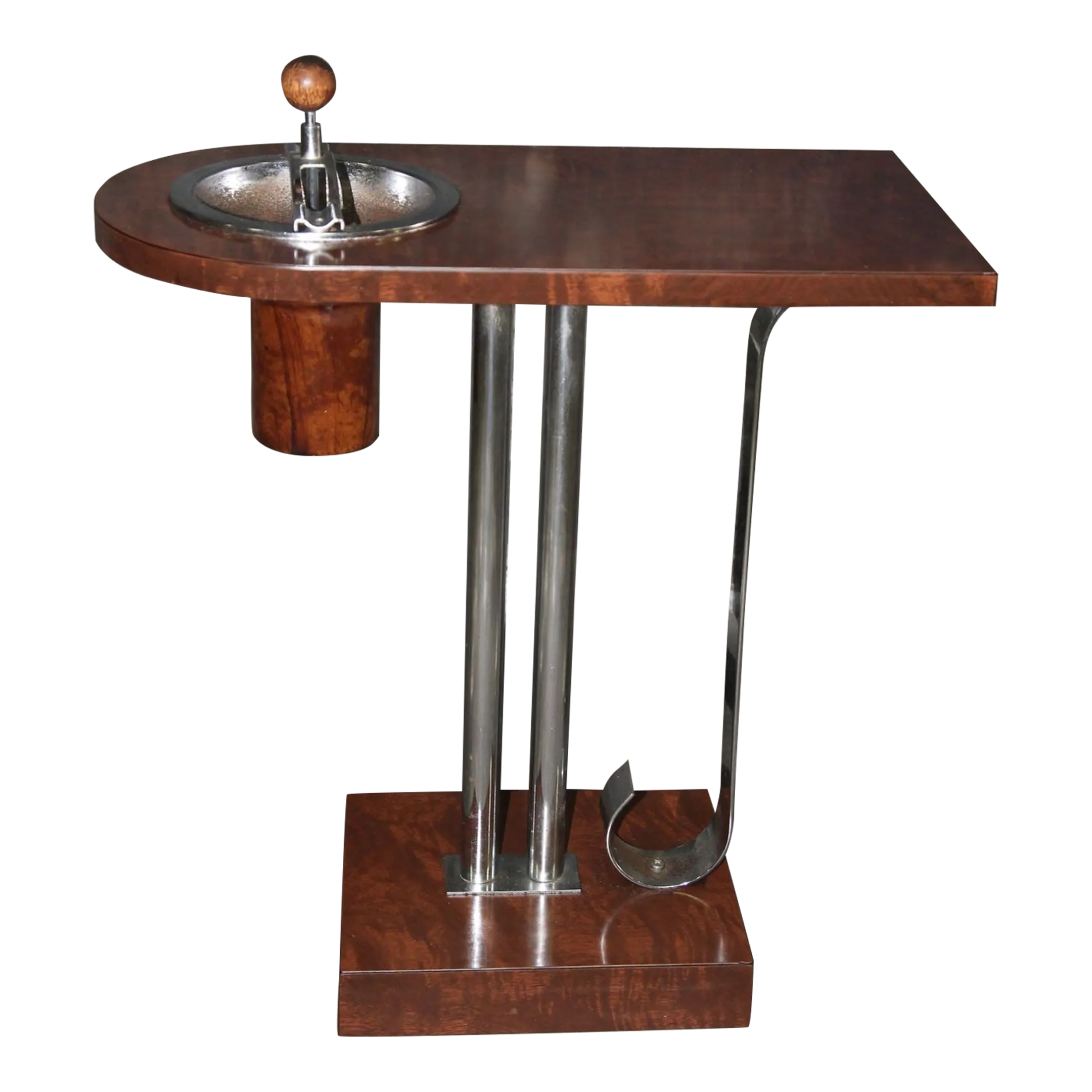 1930s Art Deco Ashtray Side Table by Charles Hardy | Chairish