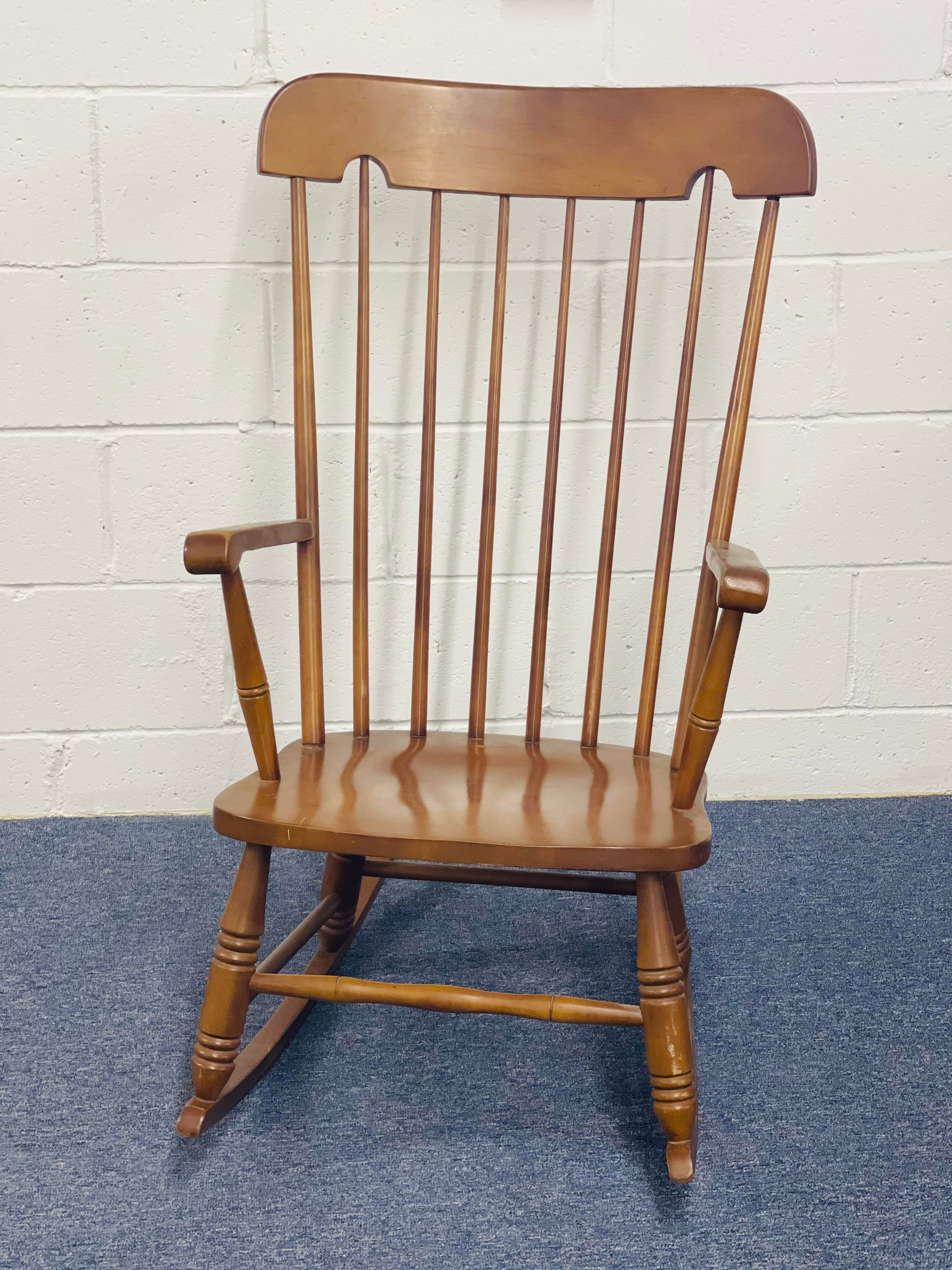 Early 20th Century Virginia House Maple Rocking Chair