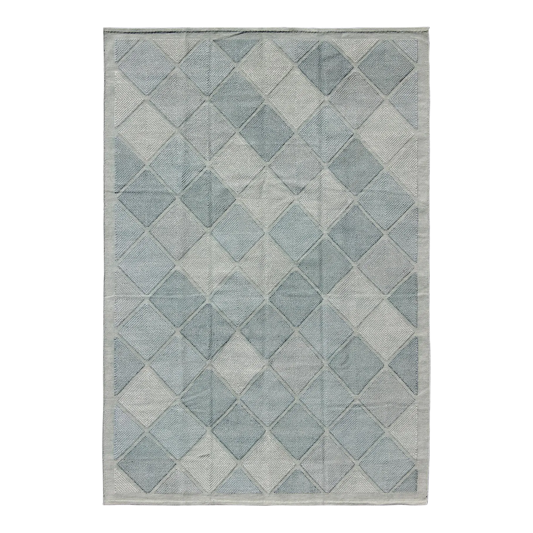 Keivan Woven Arts Large Scandinavian Inspired Design Rug in Blue, Tan ...
