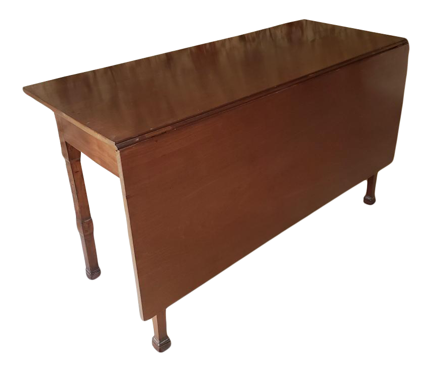 19th Century Antique American Federal Single Drop Leaf Breakfast Table ...