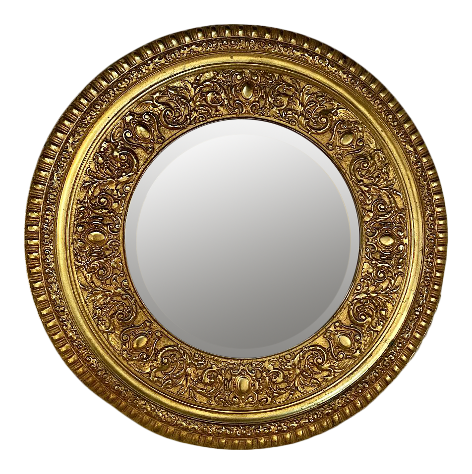 19th Century Gilt Bronze Mirrored Plateau | Chairish