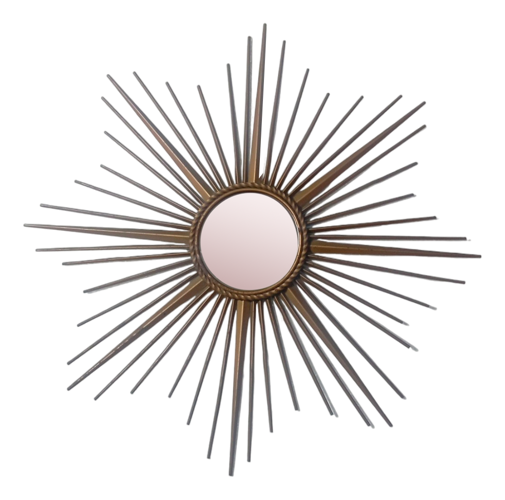 Vintage Sunburst Mirror, 1950s | Chairish