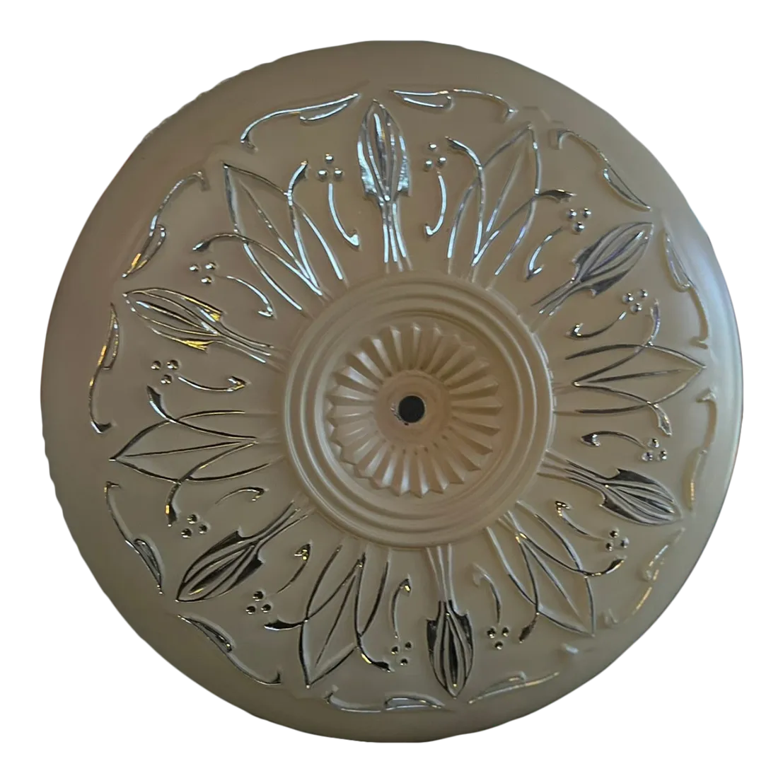 "The Joyce" 1940 Ceiling Fixture Art Deco Style Scalloped Edge Lead ...