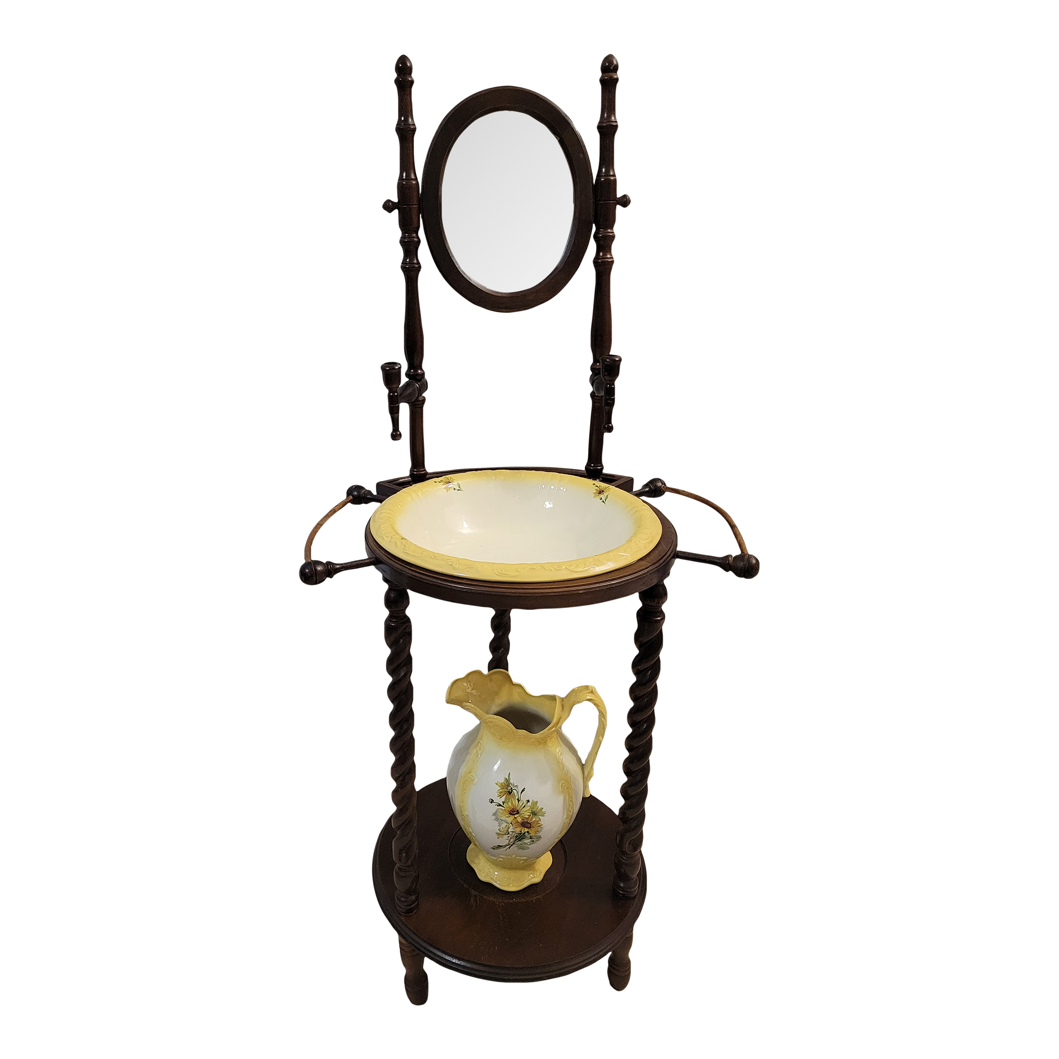 Early 20th Century Vintage Victorian Style Washstand With Pitcher and ...