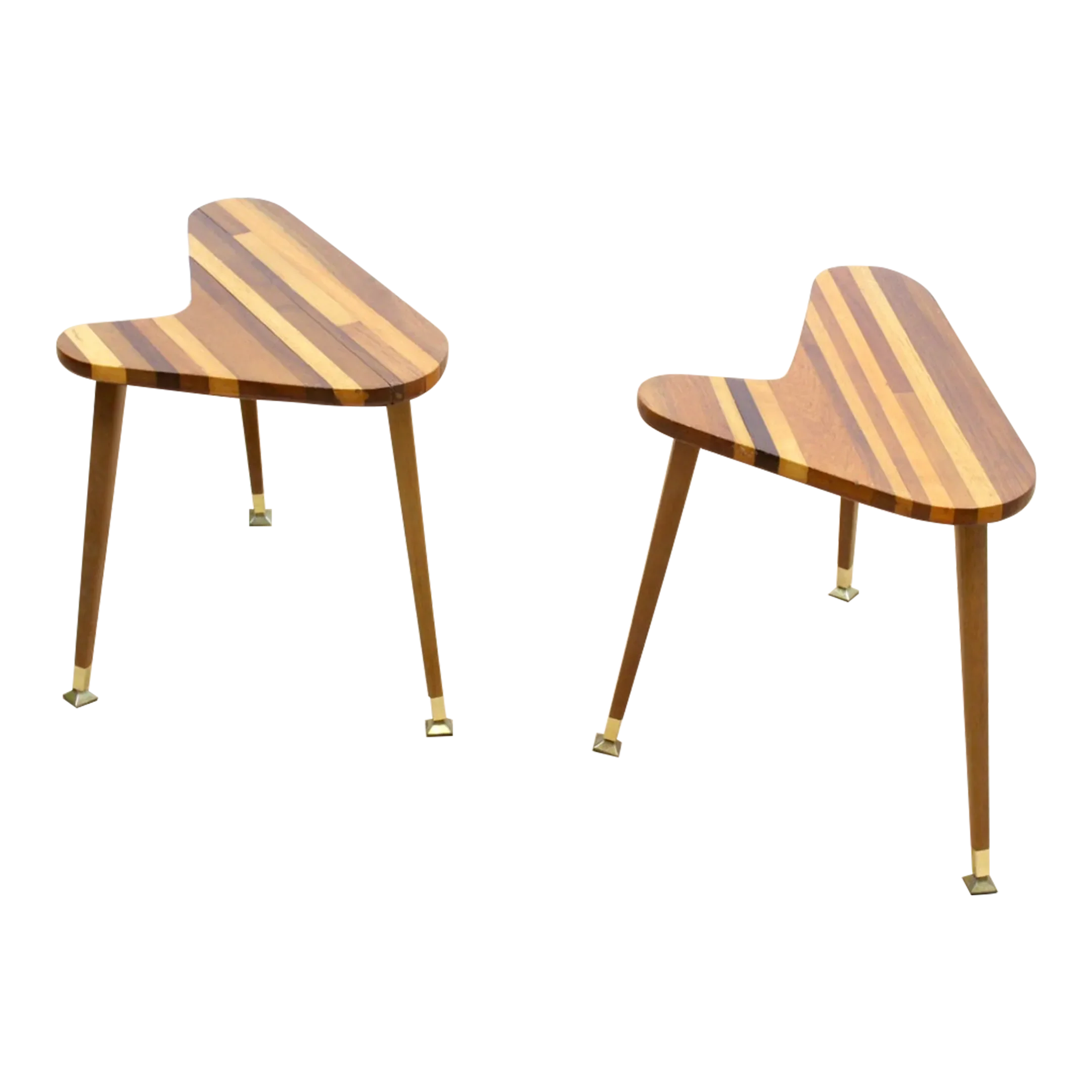1960s Pair of Mid Century 'Boomerang' Side Tables | Chairish