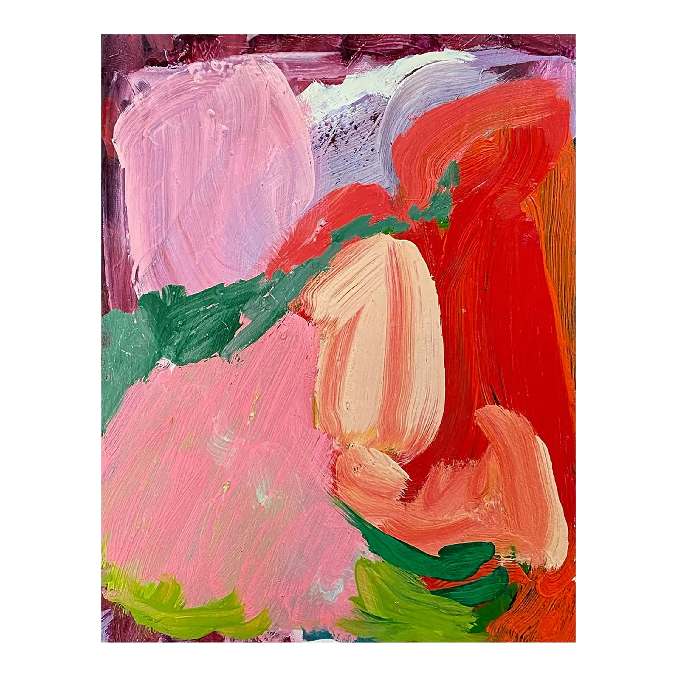 Contemporary Abstract Oil on 300gsm Paper Painting "Extractor" by Karl ...
