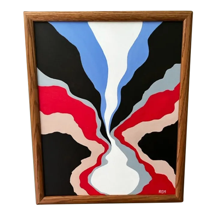 Mid 20th Century Surrealism "Soul at Conception", Original Acrylic ...