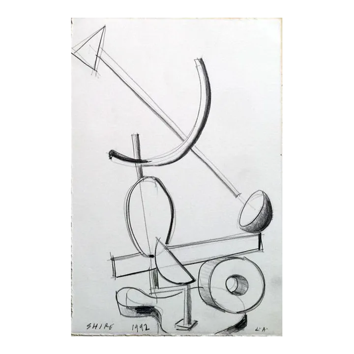 1992 Postmodern Drawing for an Exhibition at the David Lawrence Gallery ...