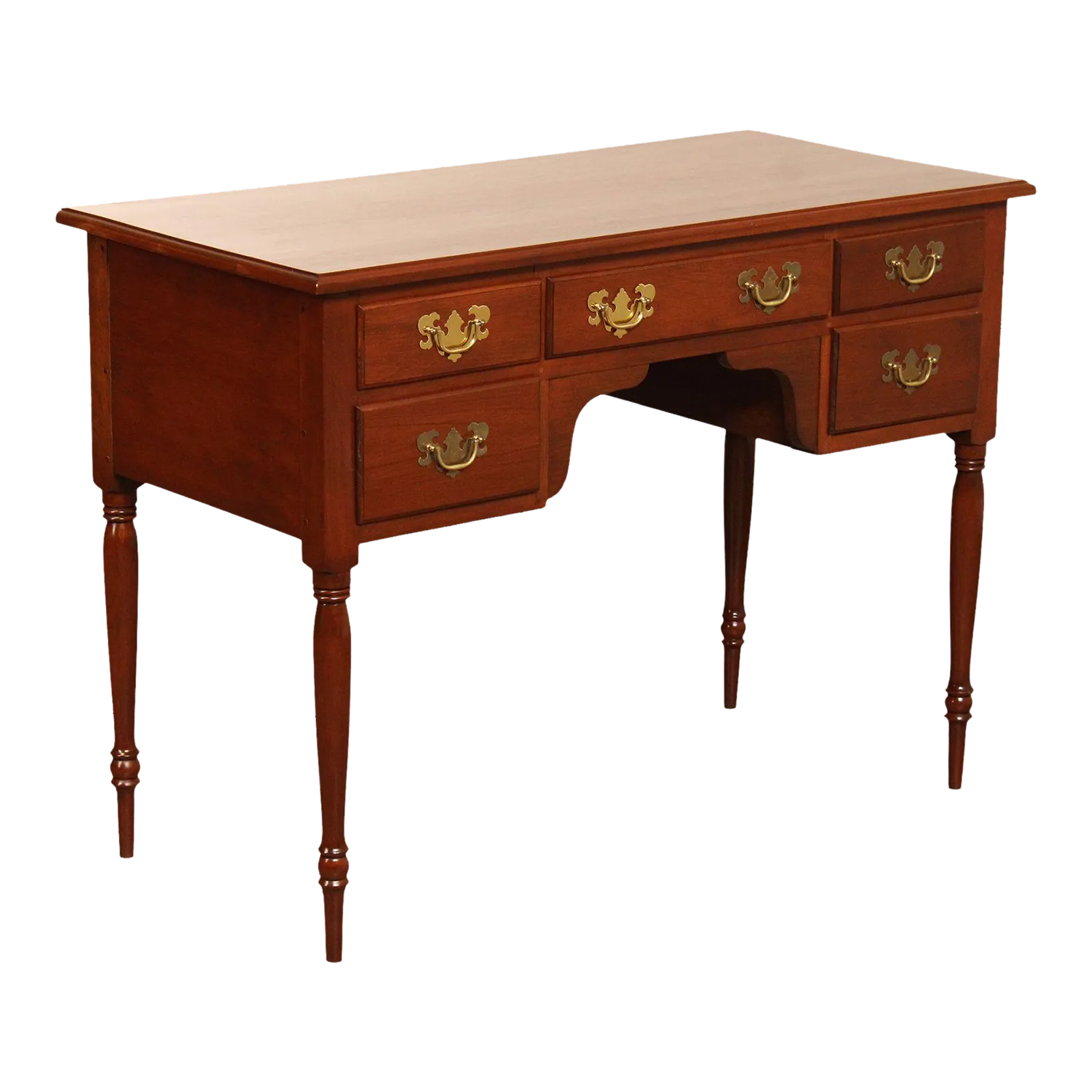 Mid 20th Century Sheraton Style Cherry Writing Desk | Chairish
