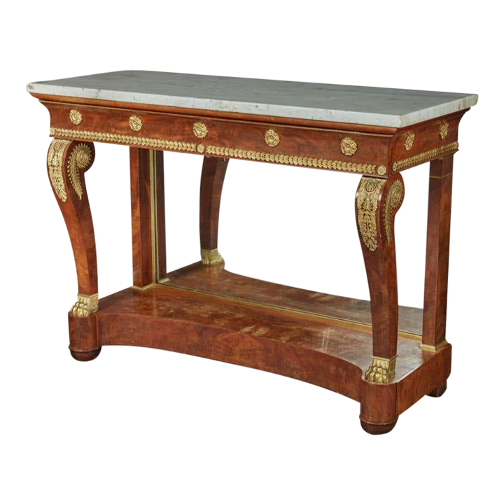 Antique Russian Empire Ormolu-Mounted Mahogany Console Table, Circa ...