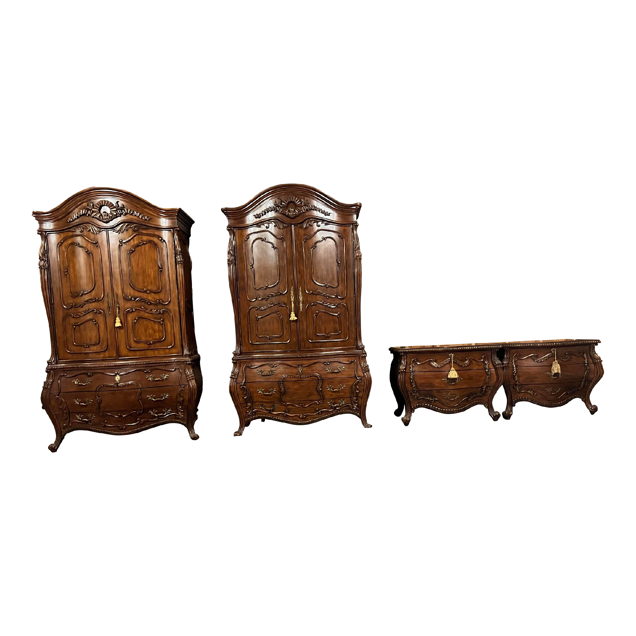 Ferguson Copeland Armoires and Nightstands - Set of 4 | Chairish