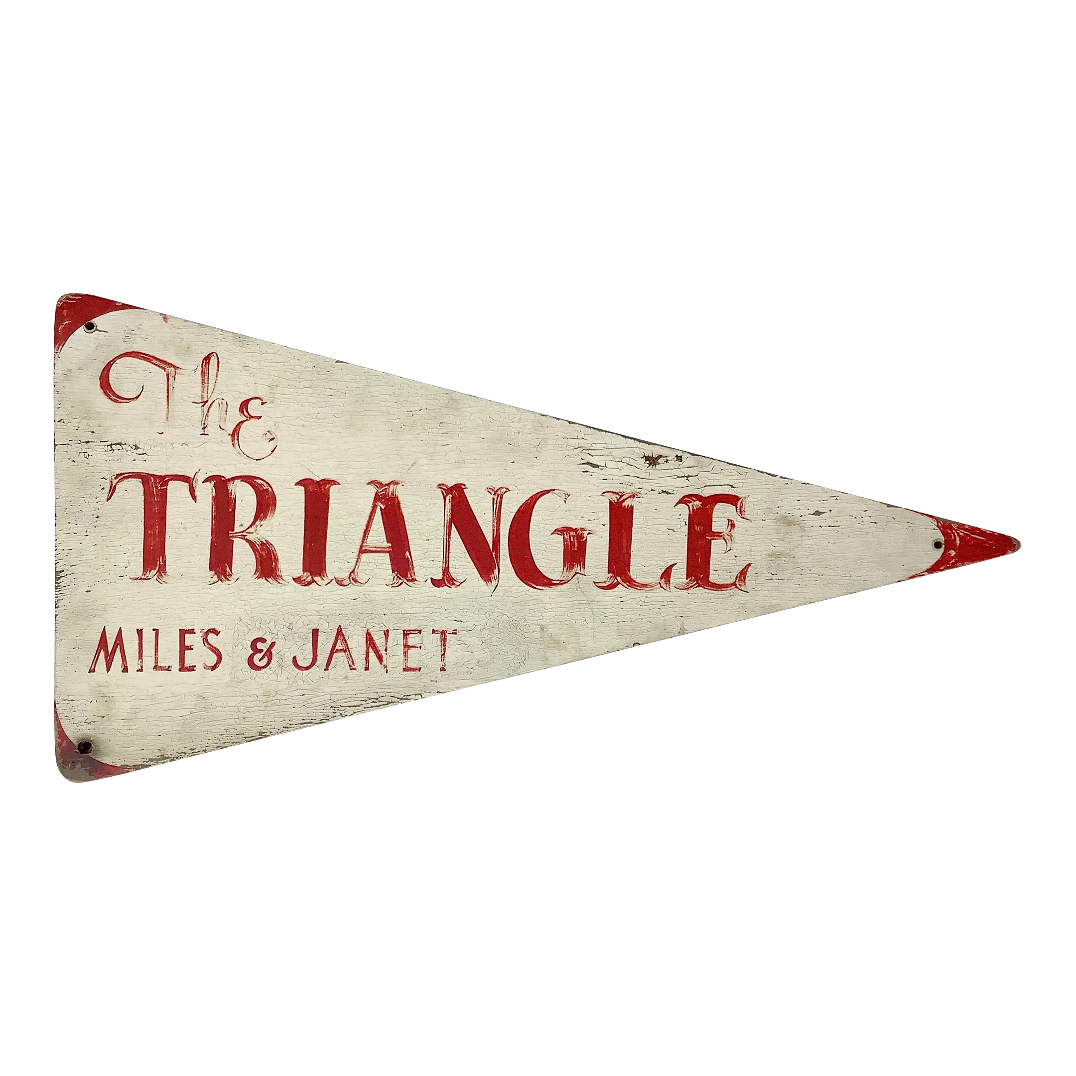 Circa 1940s Camp Sign for the Triangle | Chairish