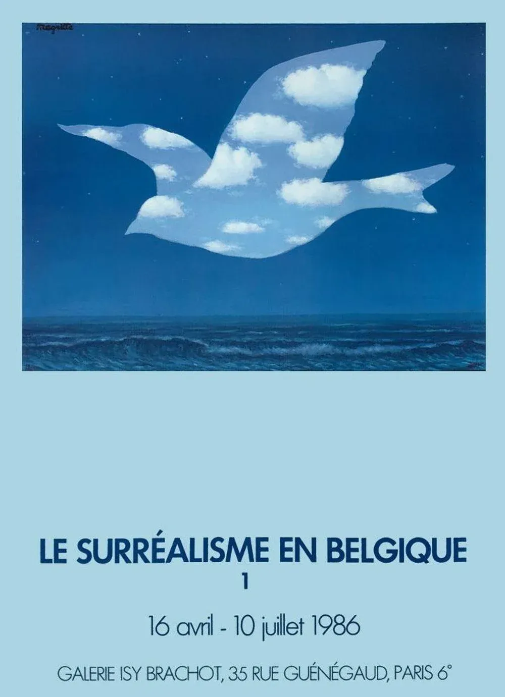 1986 René Magritte (After) Surrealism in Belgium Poster | Chairish