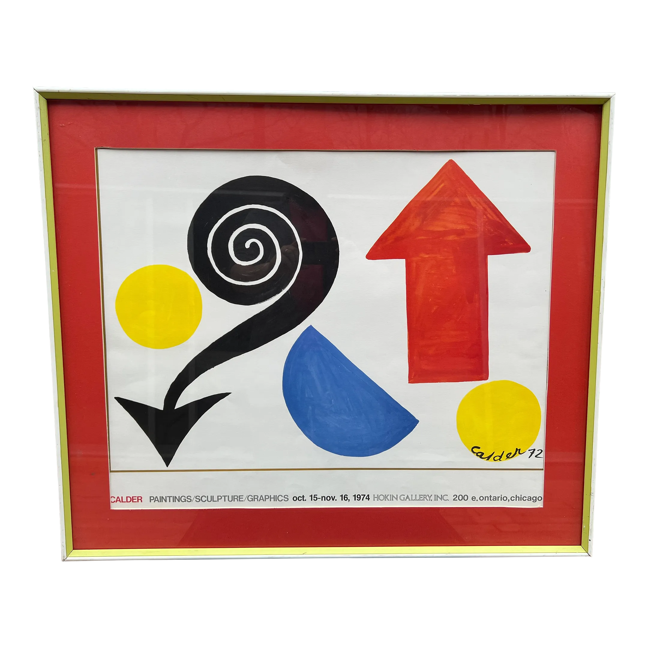 1974 Alexander Calder "Paintings / Sculpture / Graphics" Hokin Gallery ...
