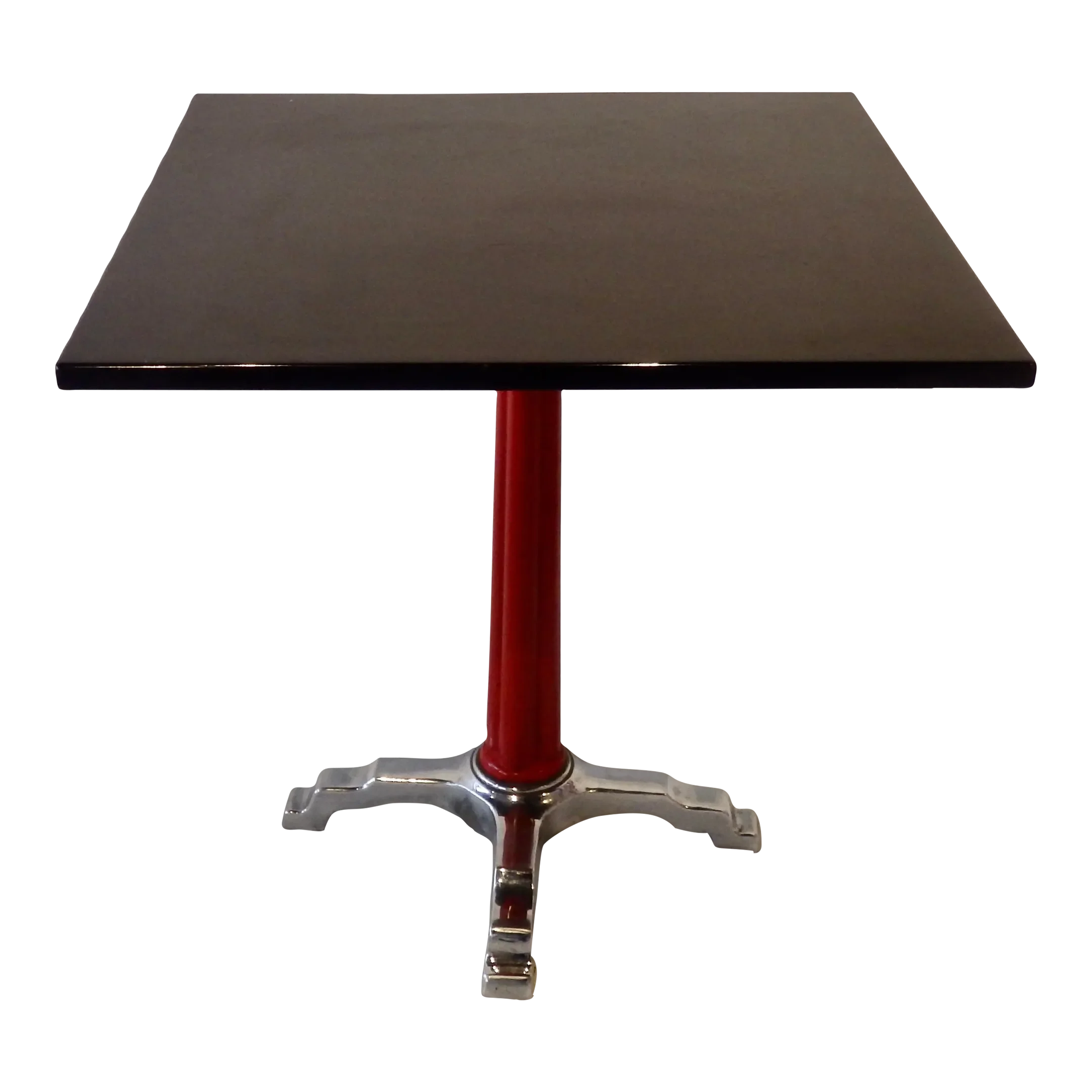 Pair of Mid 20th Century Art Deco Chrome Base Bistro Speakeasy Table ...