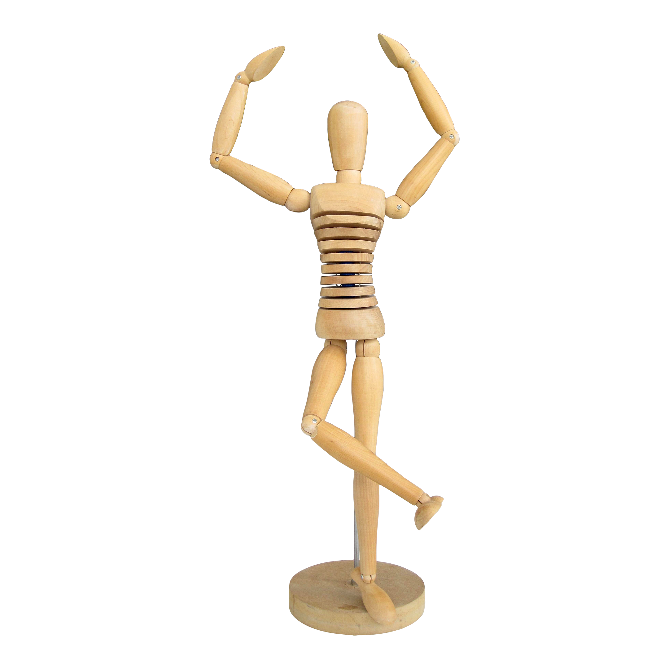 Late 20th Century Posable Jointed Wooden Human Figure Artist Figure ...
