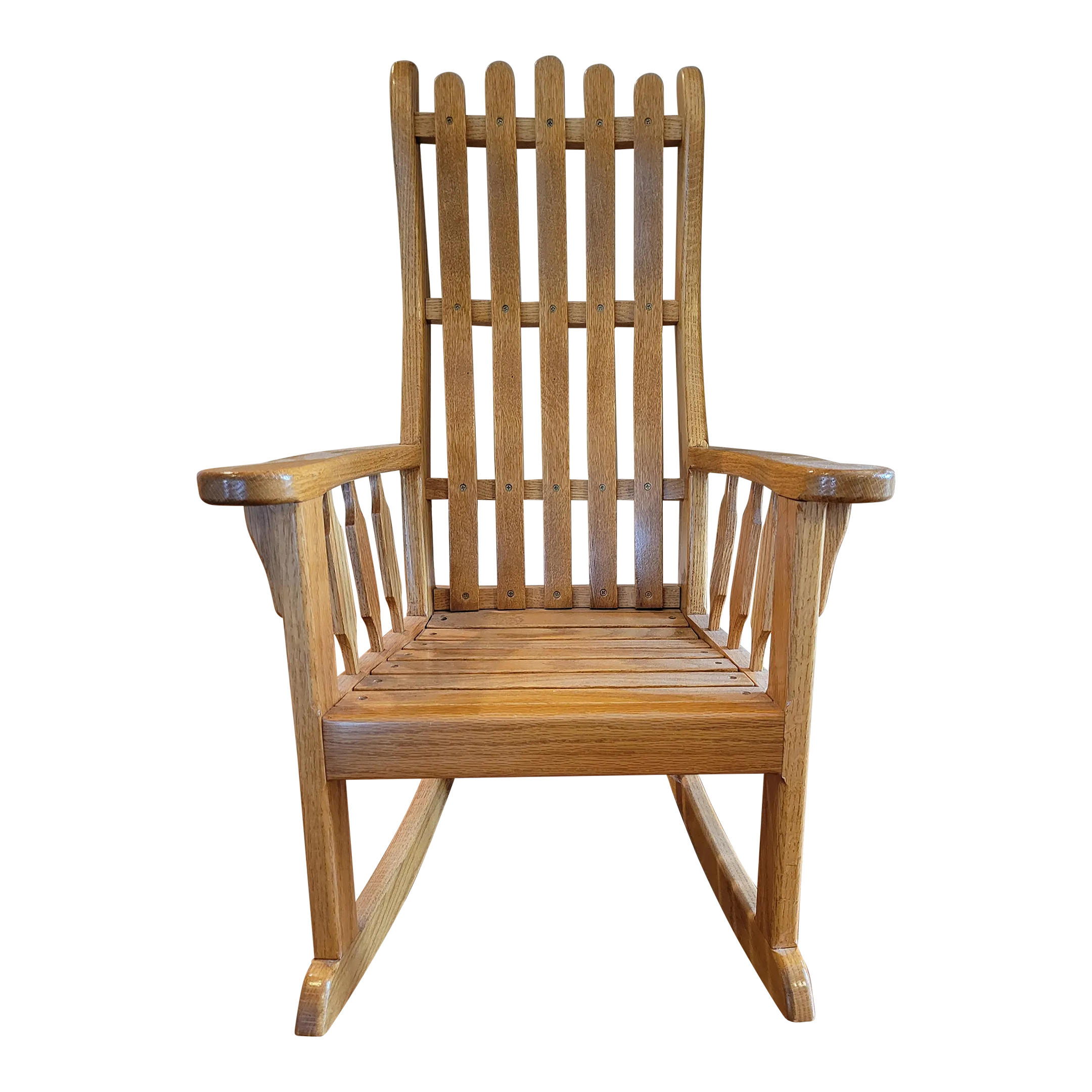 Amish Made Solid Oak Children's Rocker | Chairish