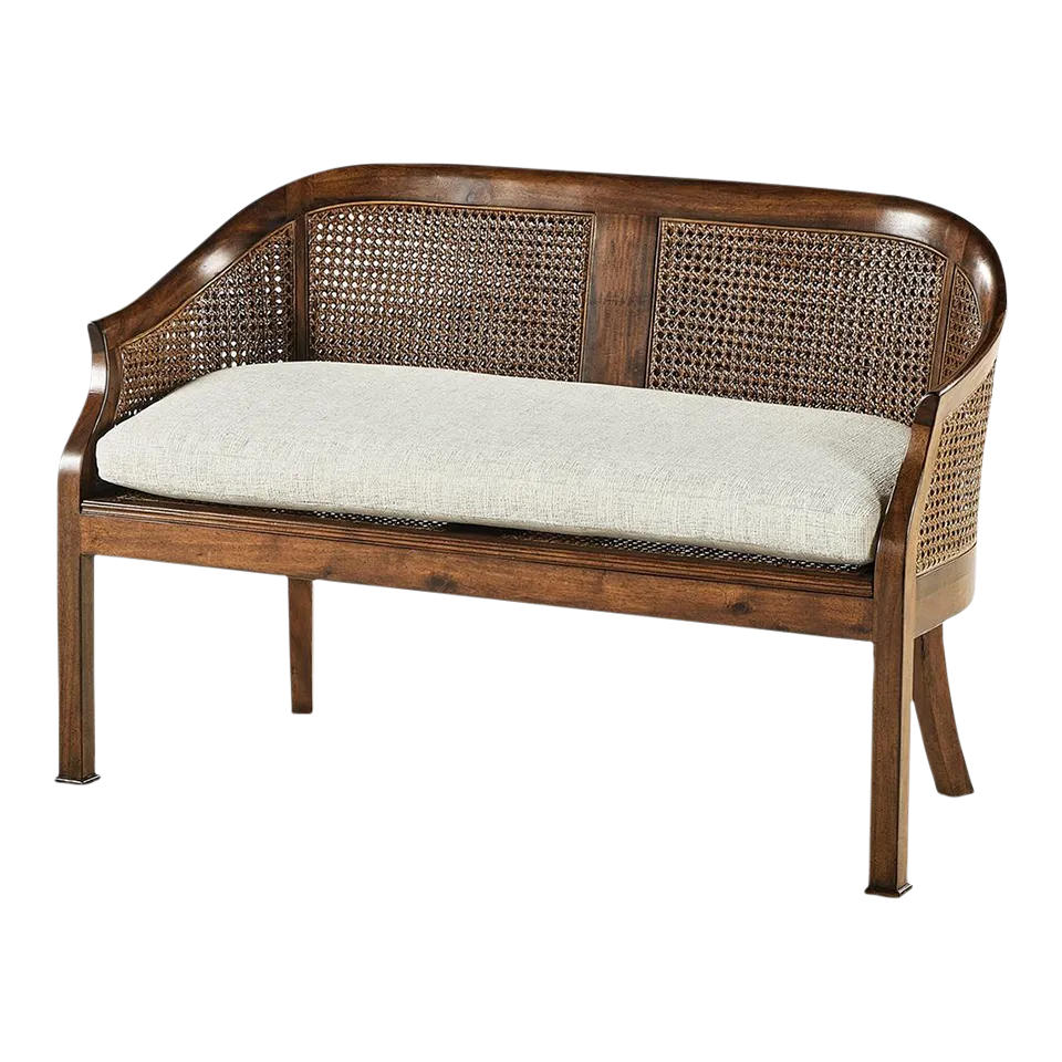 Georgian Walnut Bench | Chairish