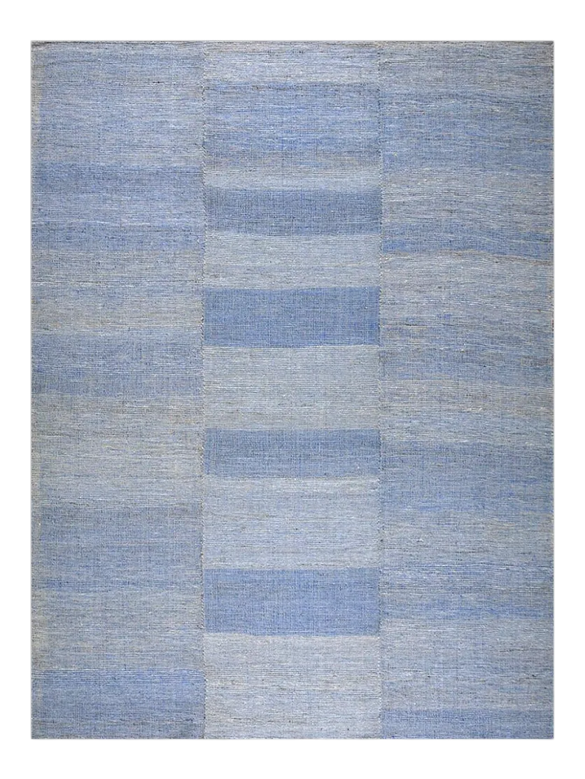 Contemporary Handwoven Wool Shaker Style Flat Weave Carpet 9' 9" X 12 ...