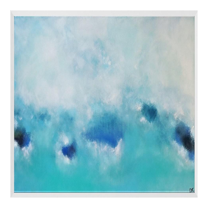 Abstract Oil & Acrylic on Canvas by C. Damien Fox 2022. | Chairish