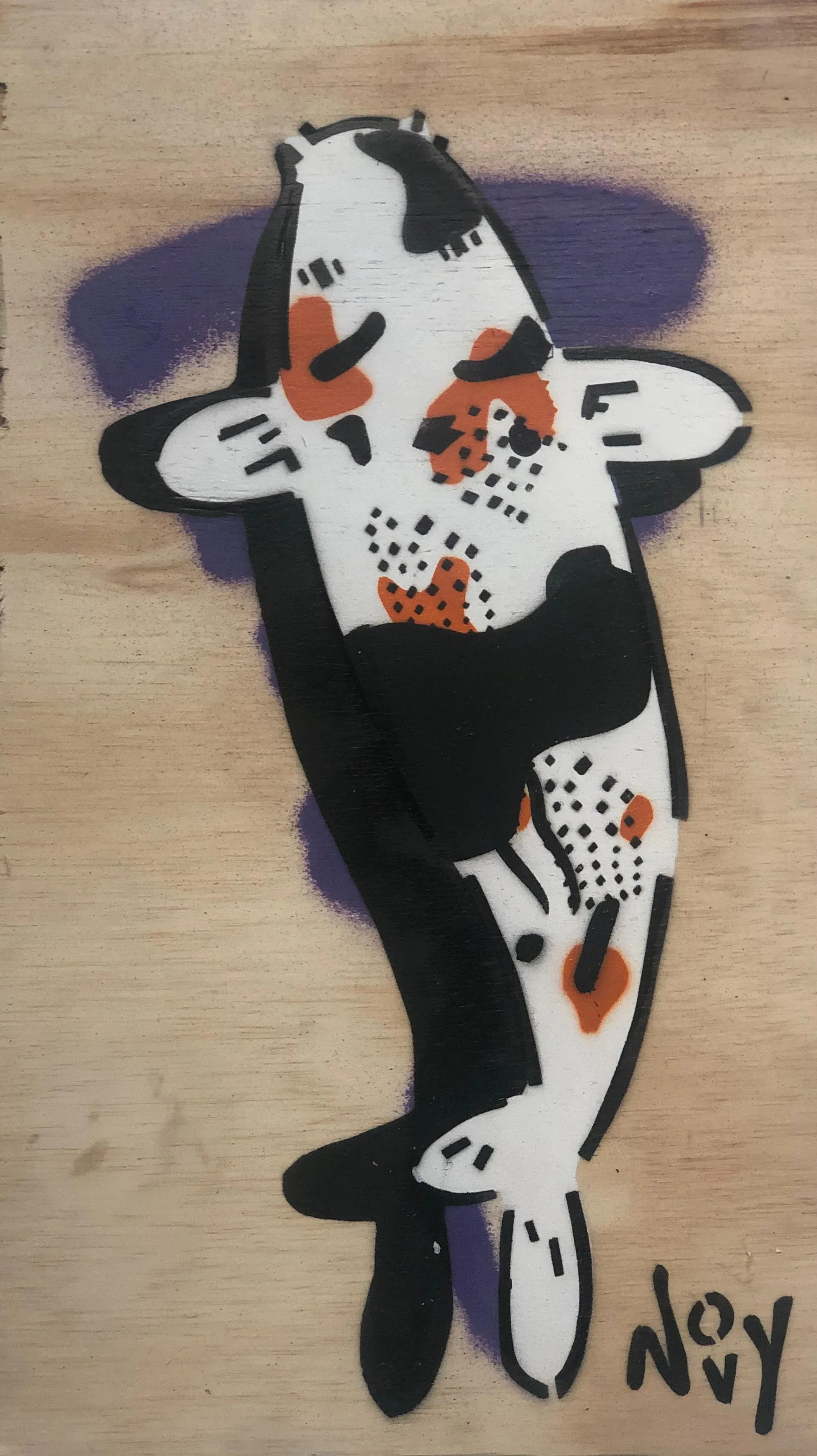 "Strength" Original Street Art Painting by Jeremy Novy | Chairish