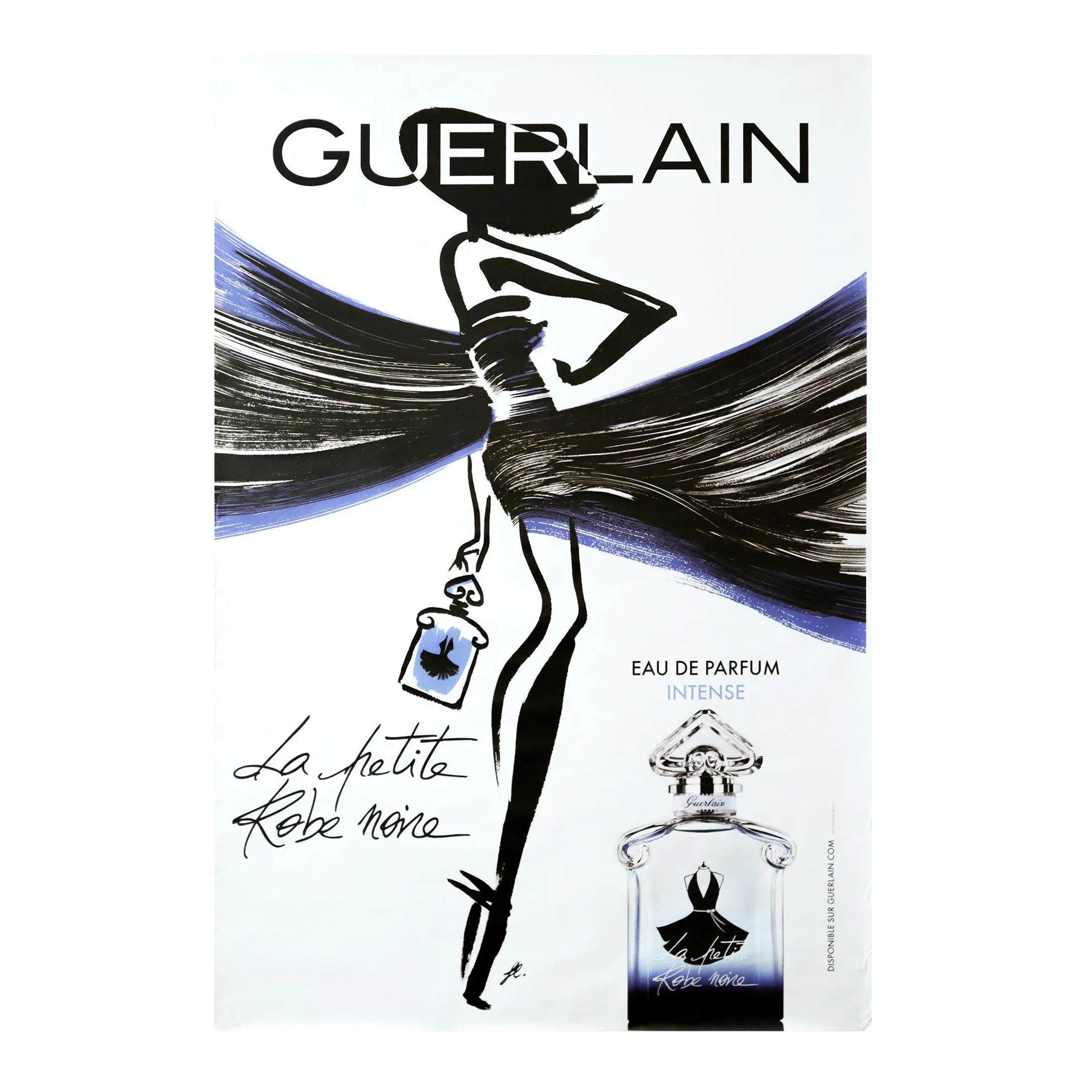 2010 Original French Fragrance Poster - Guerlain, La Petite Robe Noire ...