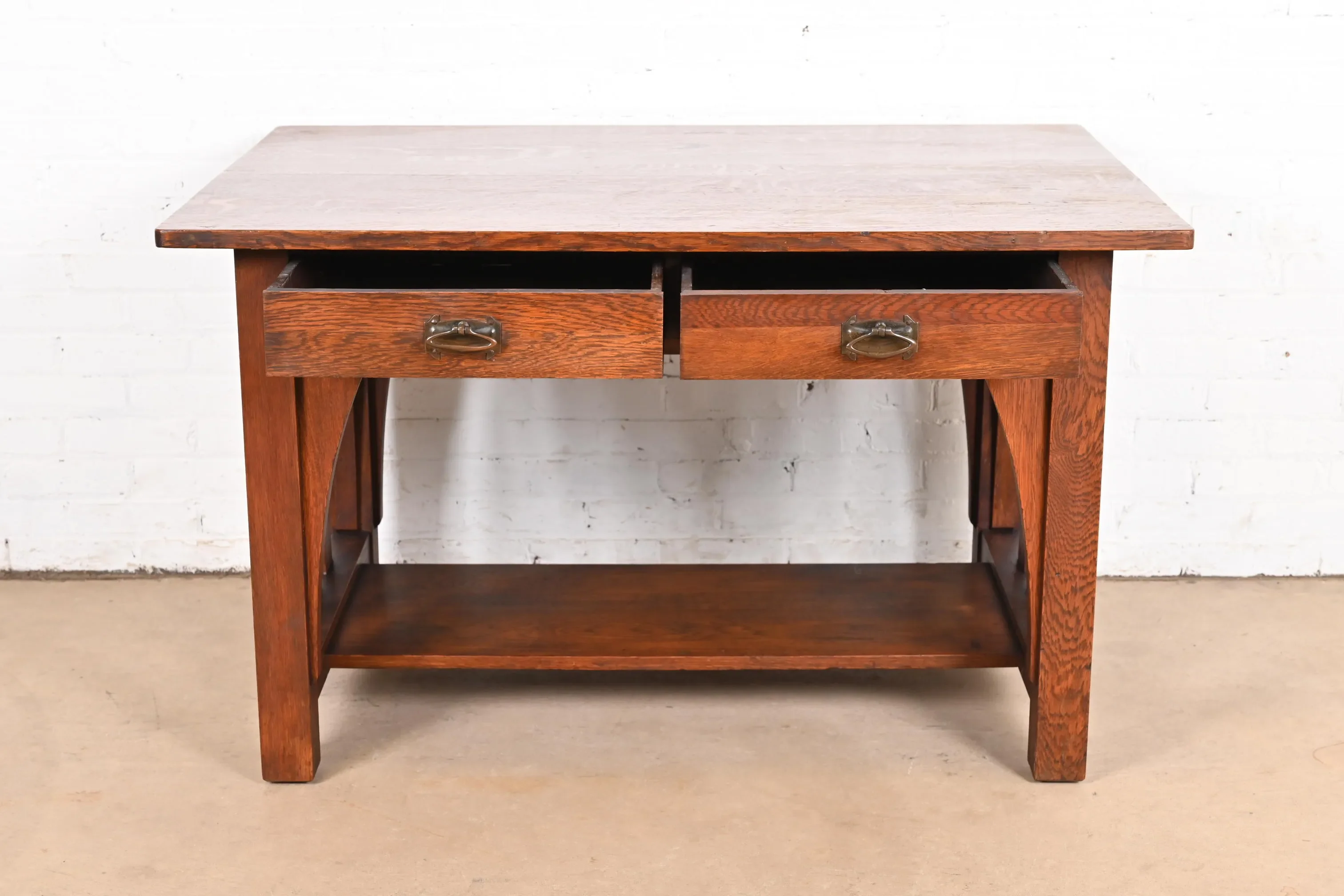 Antique Mission Library Table