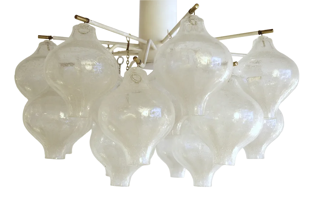 Vintage Viennese Model Tulipan Chandelier by J. T. Kalmar, 1950s | Chairish