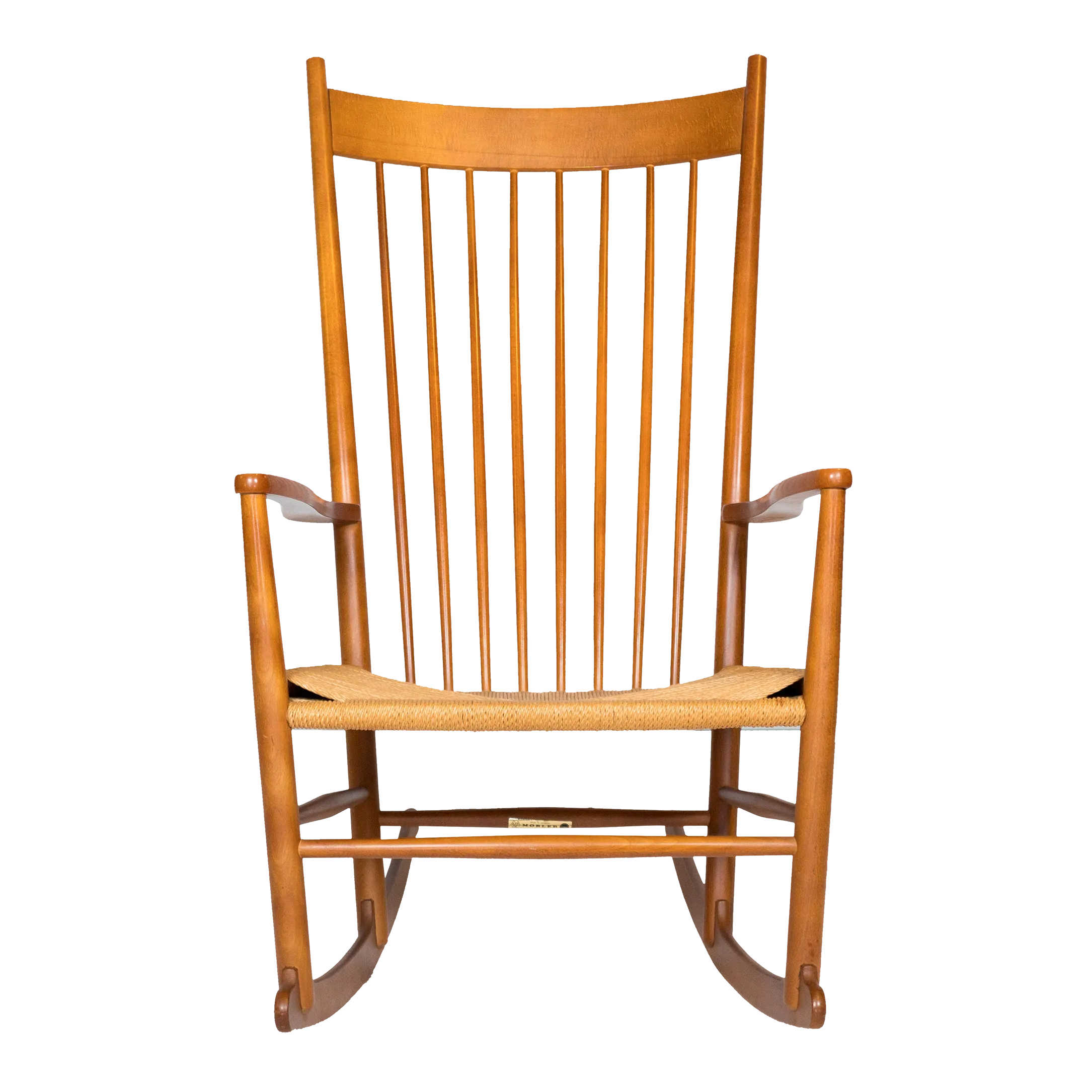 1960s Vintage Hans Wegner Model J16 Rocking Chair | Chairish