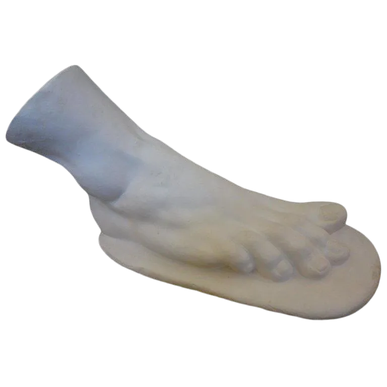 1960's Vintage Italian Neoclassical Style Plaster Foot of Hercules ...