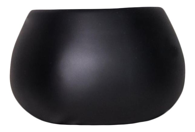 Tula Resin Handmade Black Resin Vase | Chairish