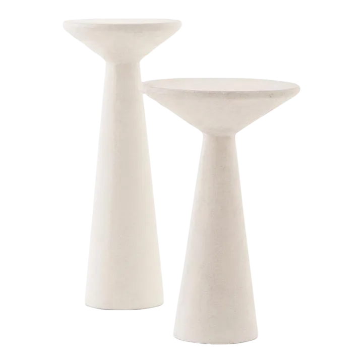 Four Hands Ravine Concrete Accent Tables - Set of 2 | Chairish