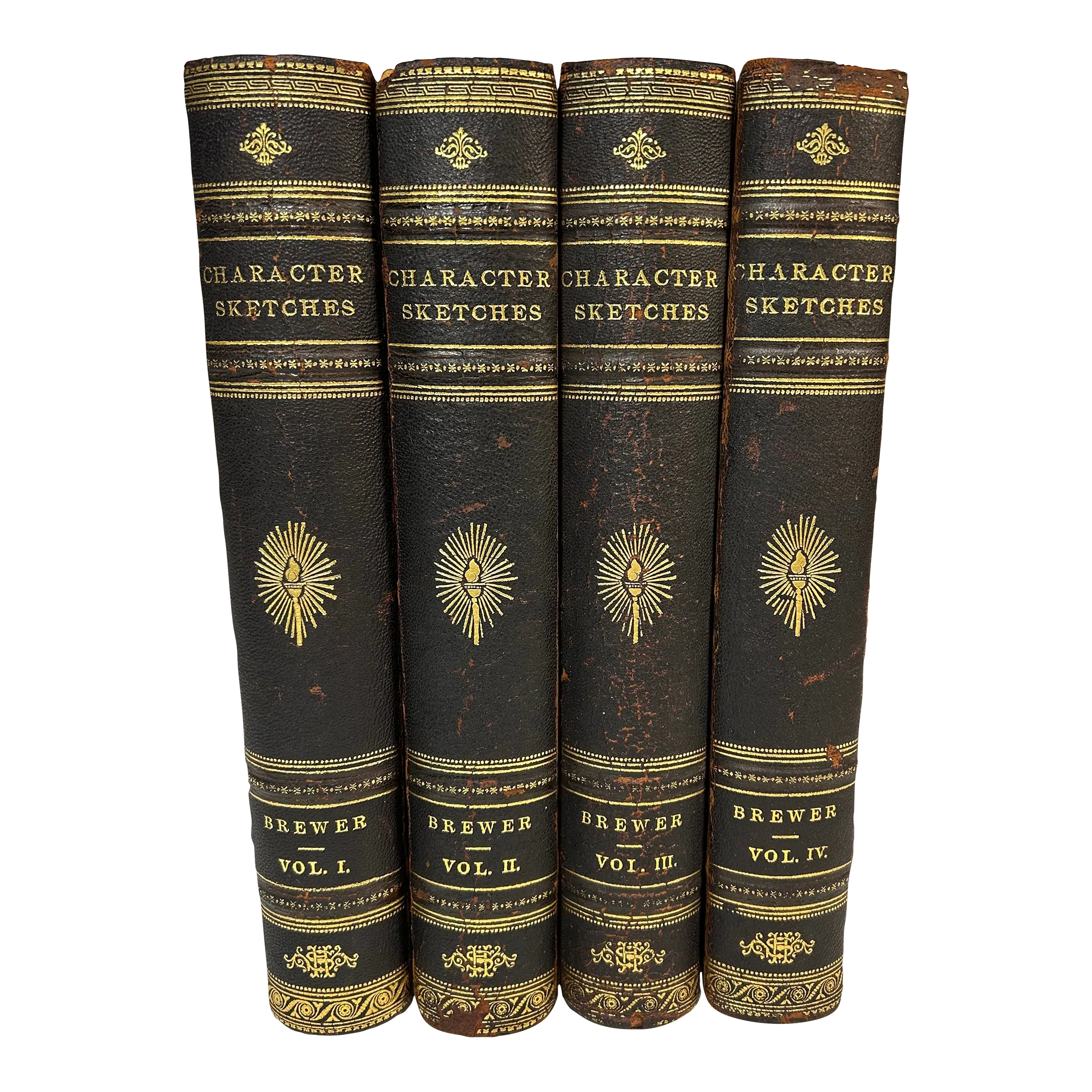 1902 Antique Books - Character Sketches of Romance... Complete Set of 4 ...