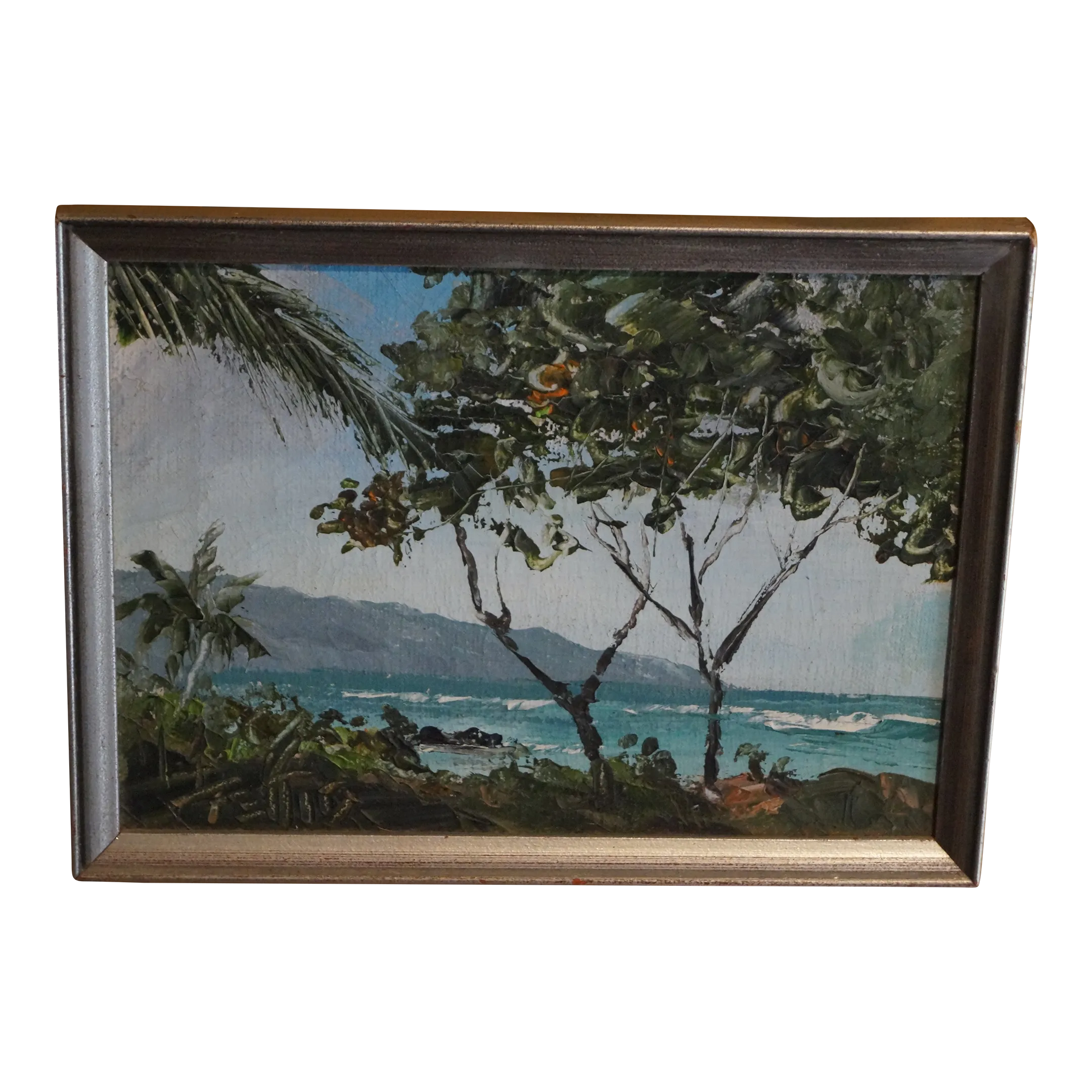 1950s Hawaiian Artist Beverly Fettig Original Painting | Chairish
