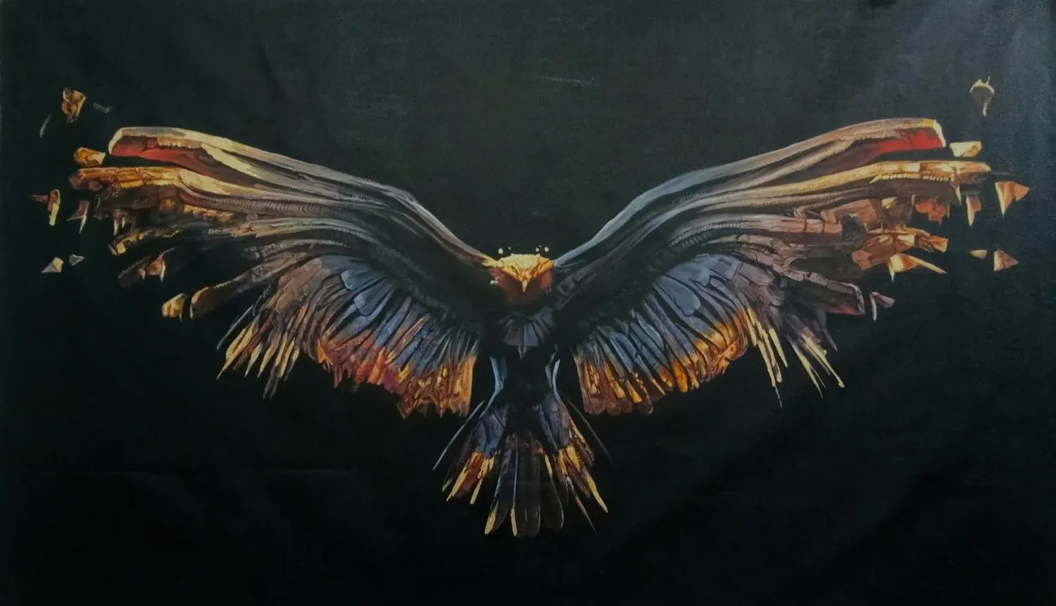 Majestic Eagle Artwork, Flying Eagle Painting | Chairish