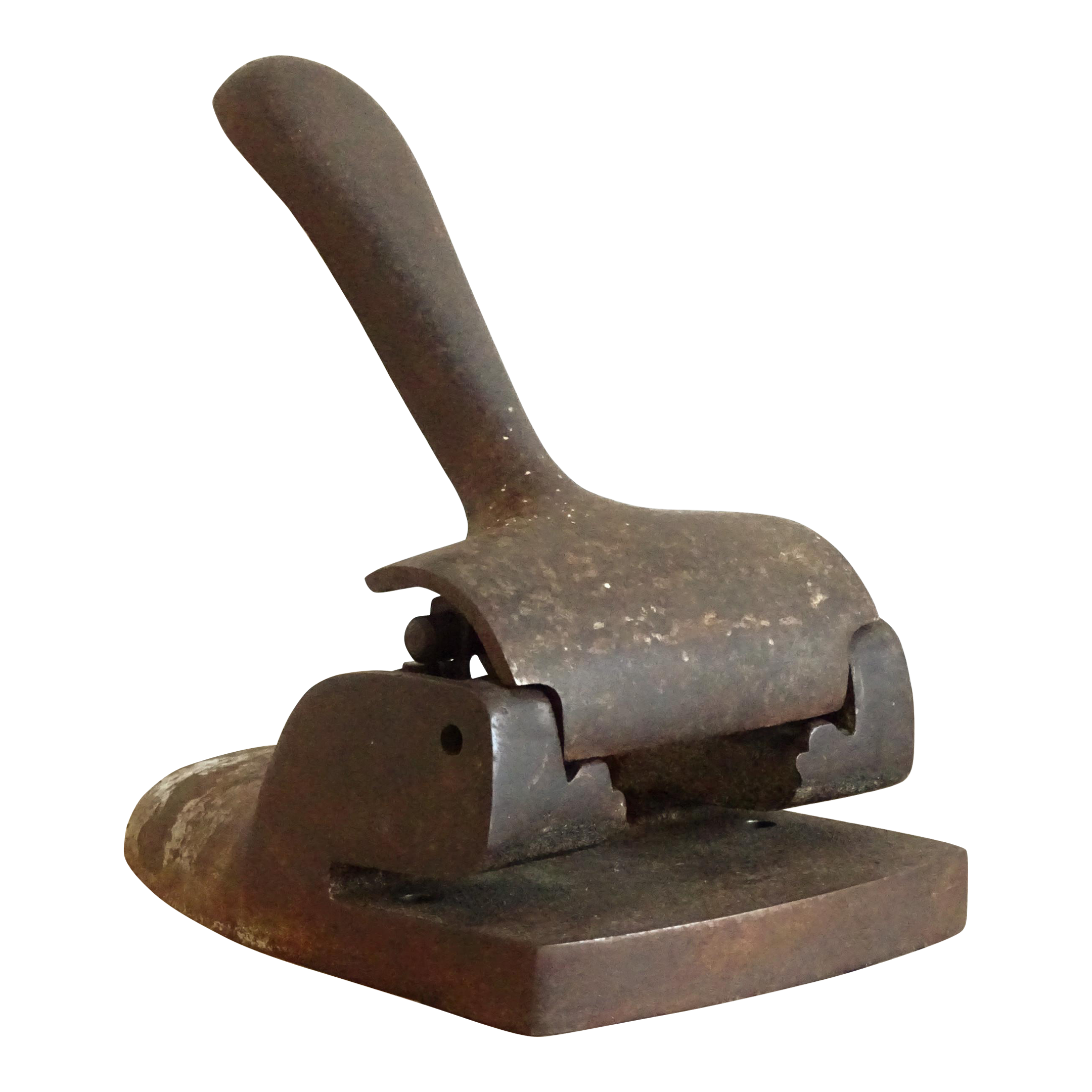 Antique Stationery Cast Iron Paper Hole Punch | Chairish