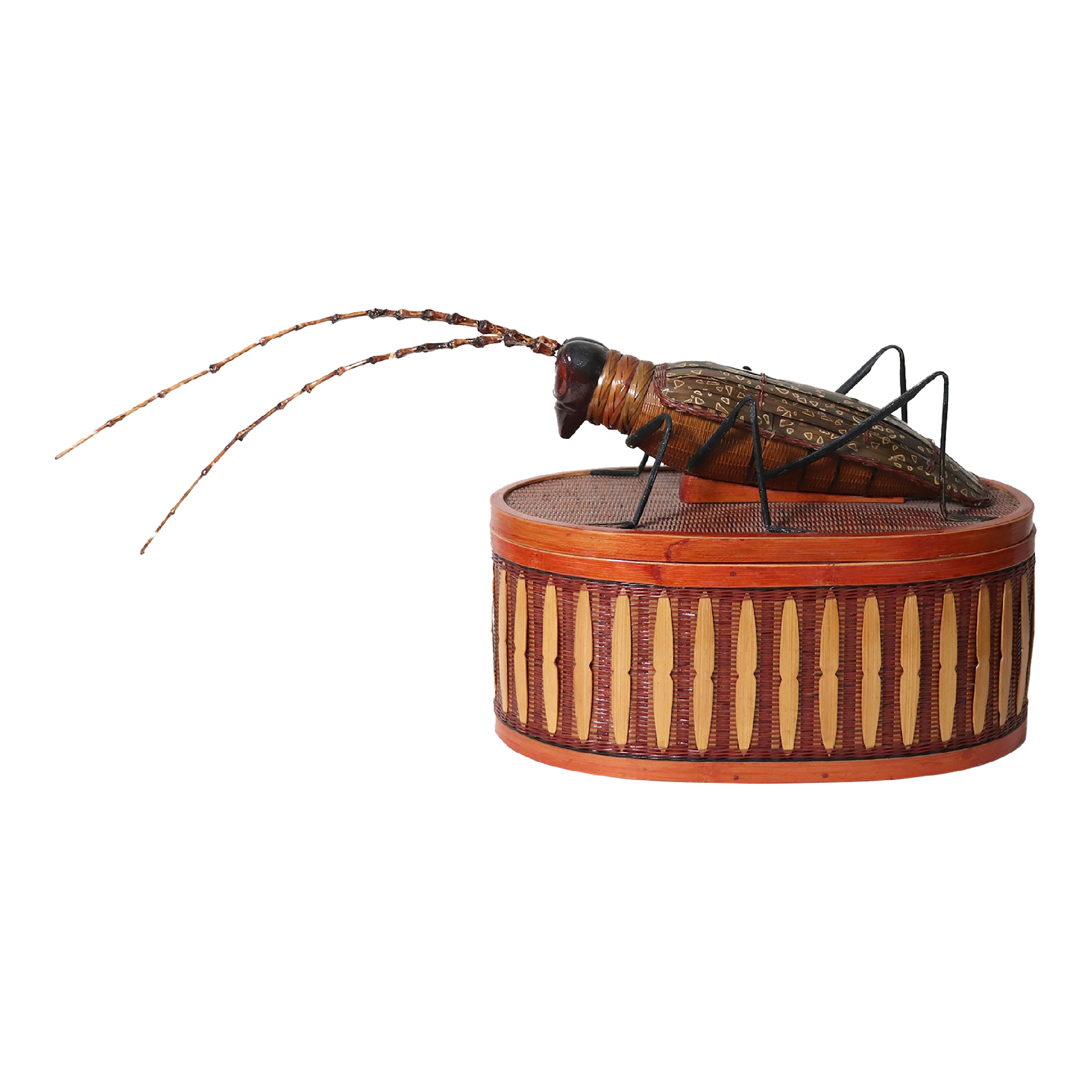 Late 20th Century Chinese Longhorn Beetle Box | Chairish