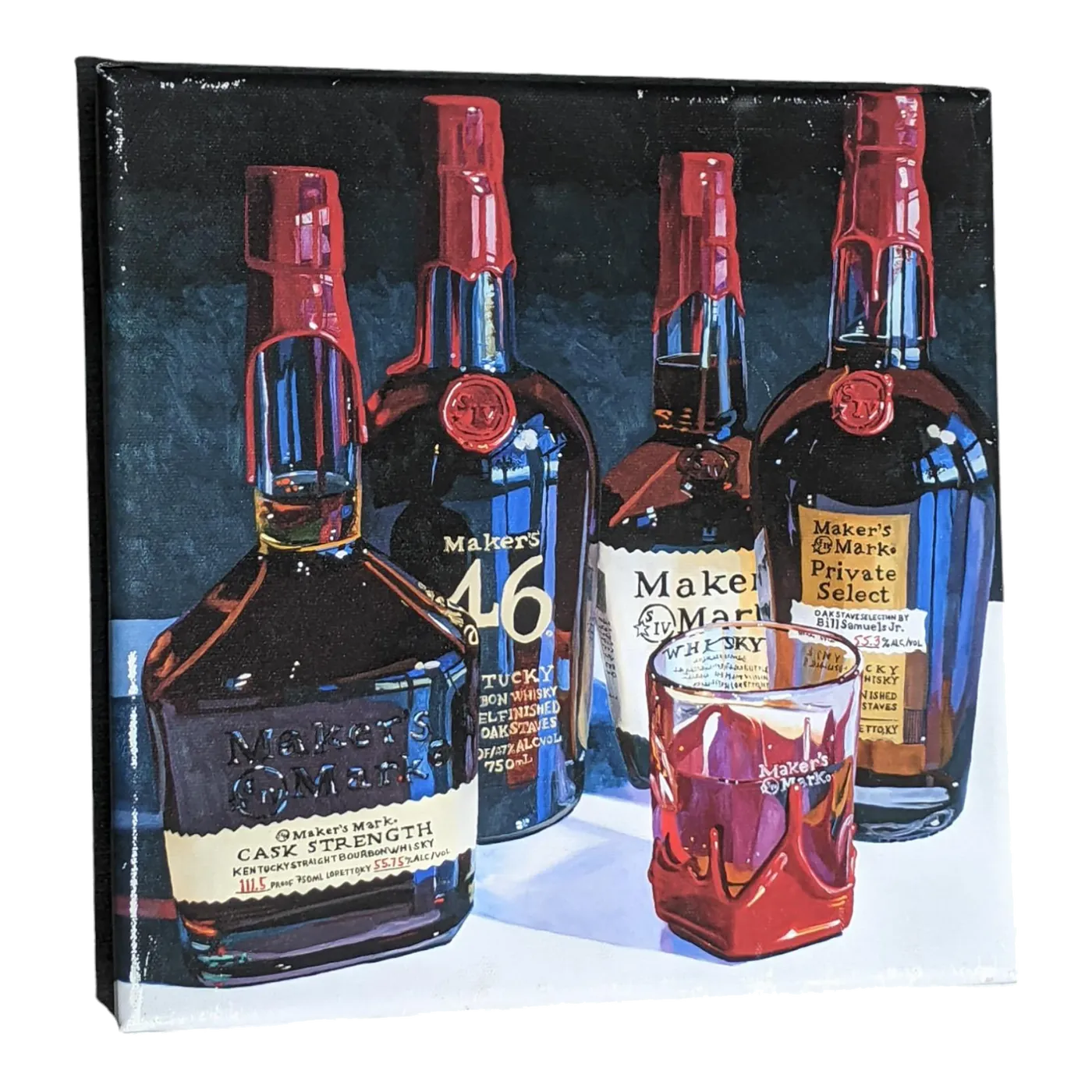 Christopher Mize "Makers Finest" Still Life Bourbon Beverage Art | Chairish