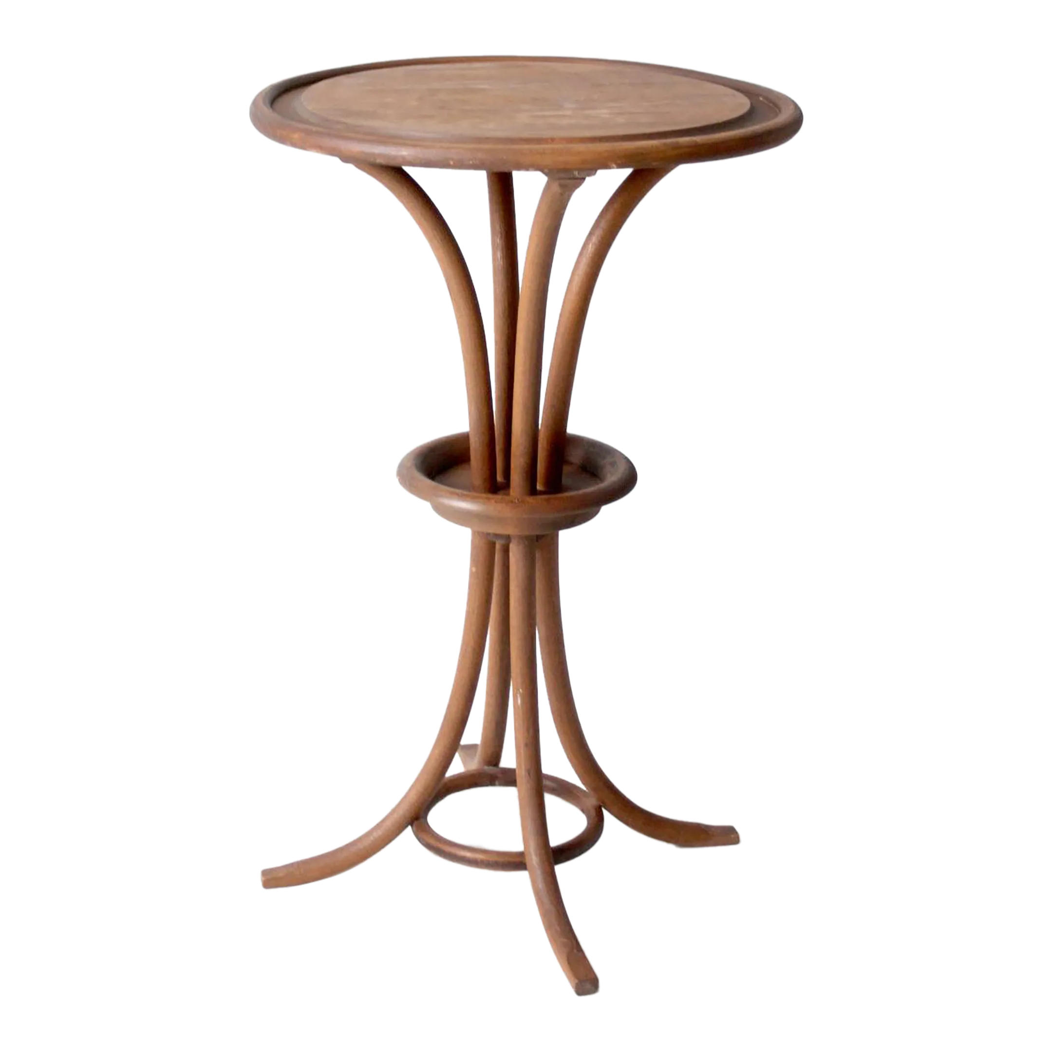 Antique Bentwood Side Table | Chairish