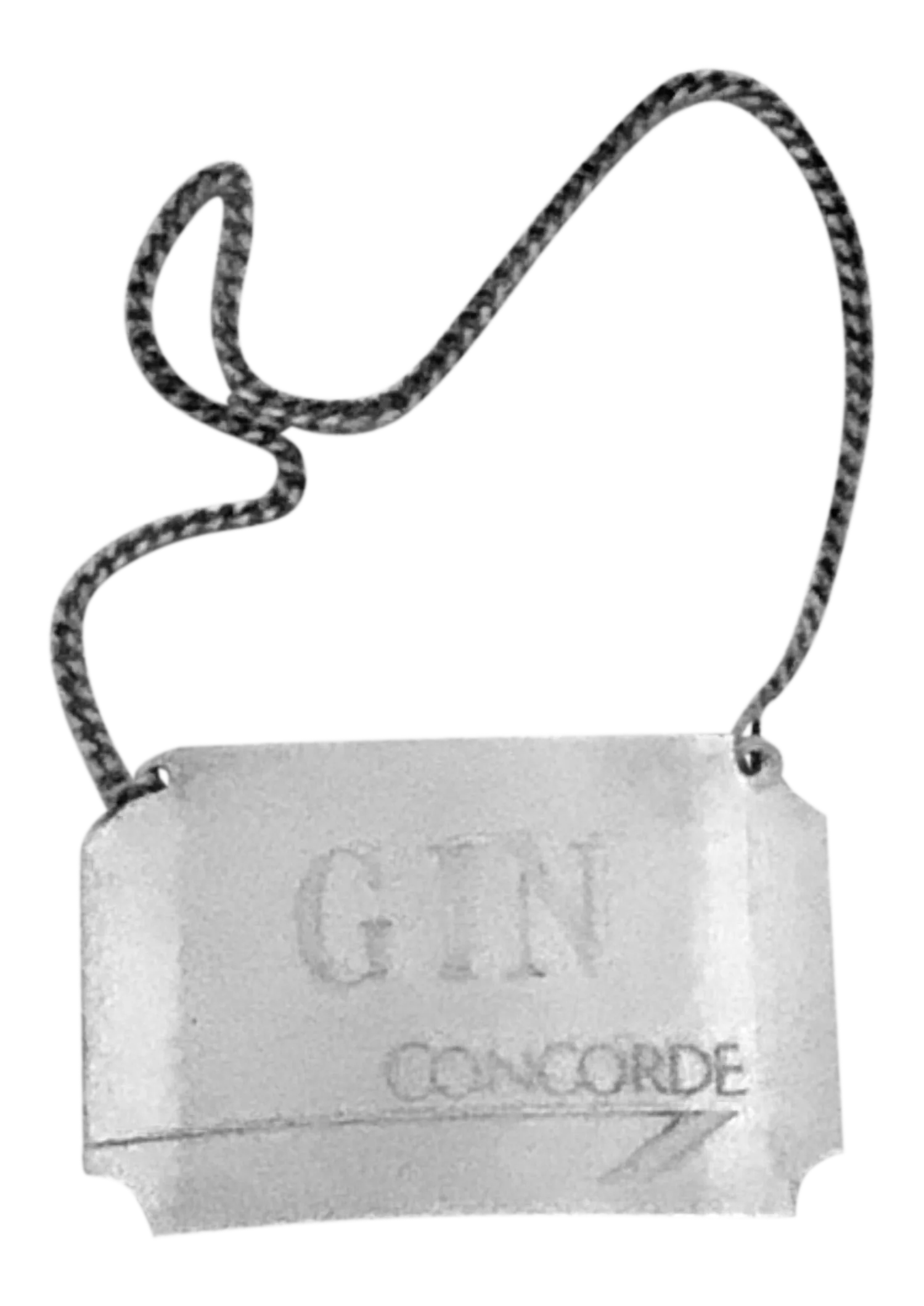 1986 Concorde British Airways Sterling Silver Gin Decanter Bottle Label ...