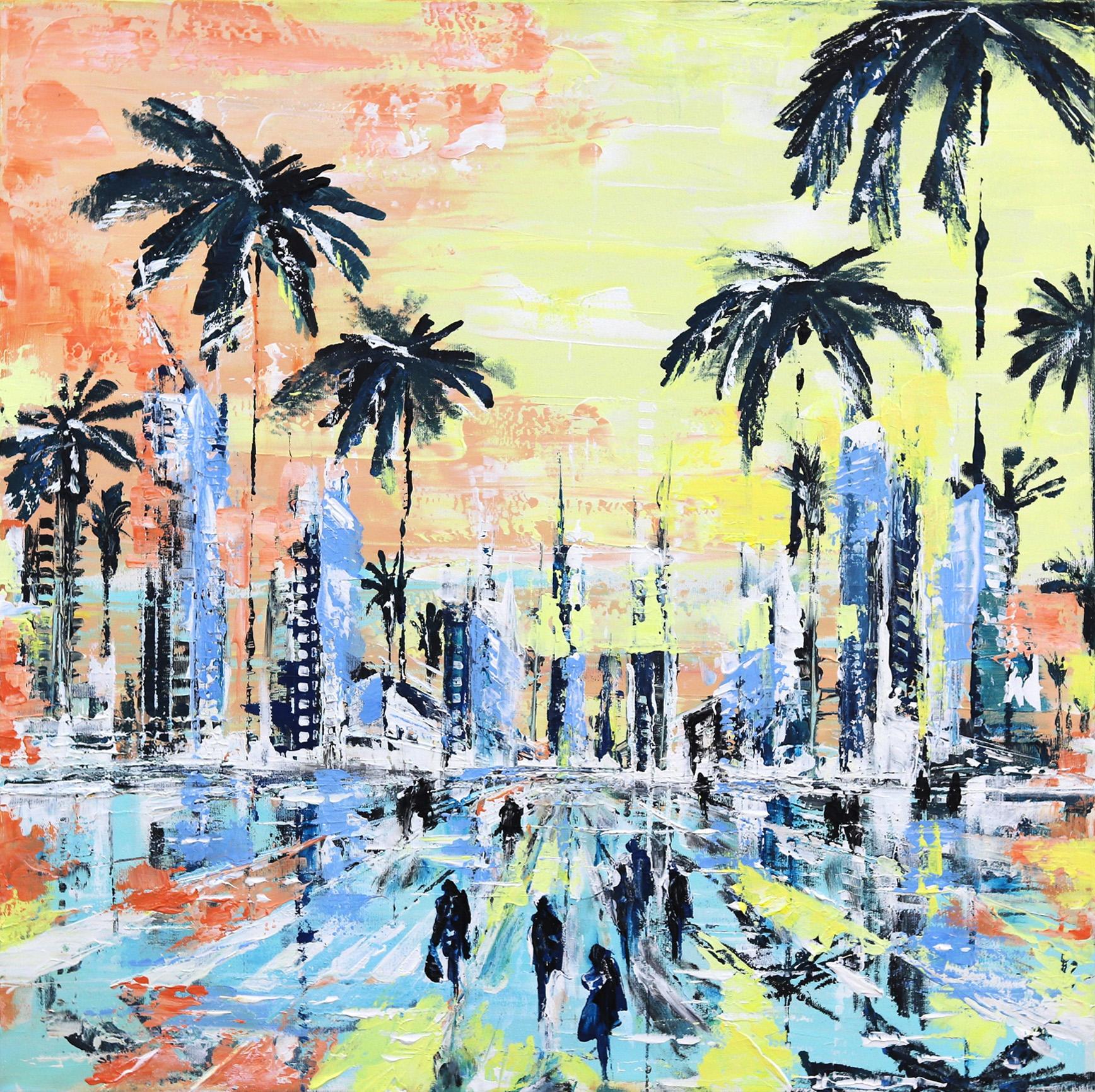 Abstract Palm Tree Paintings