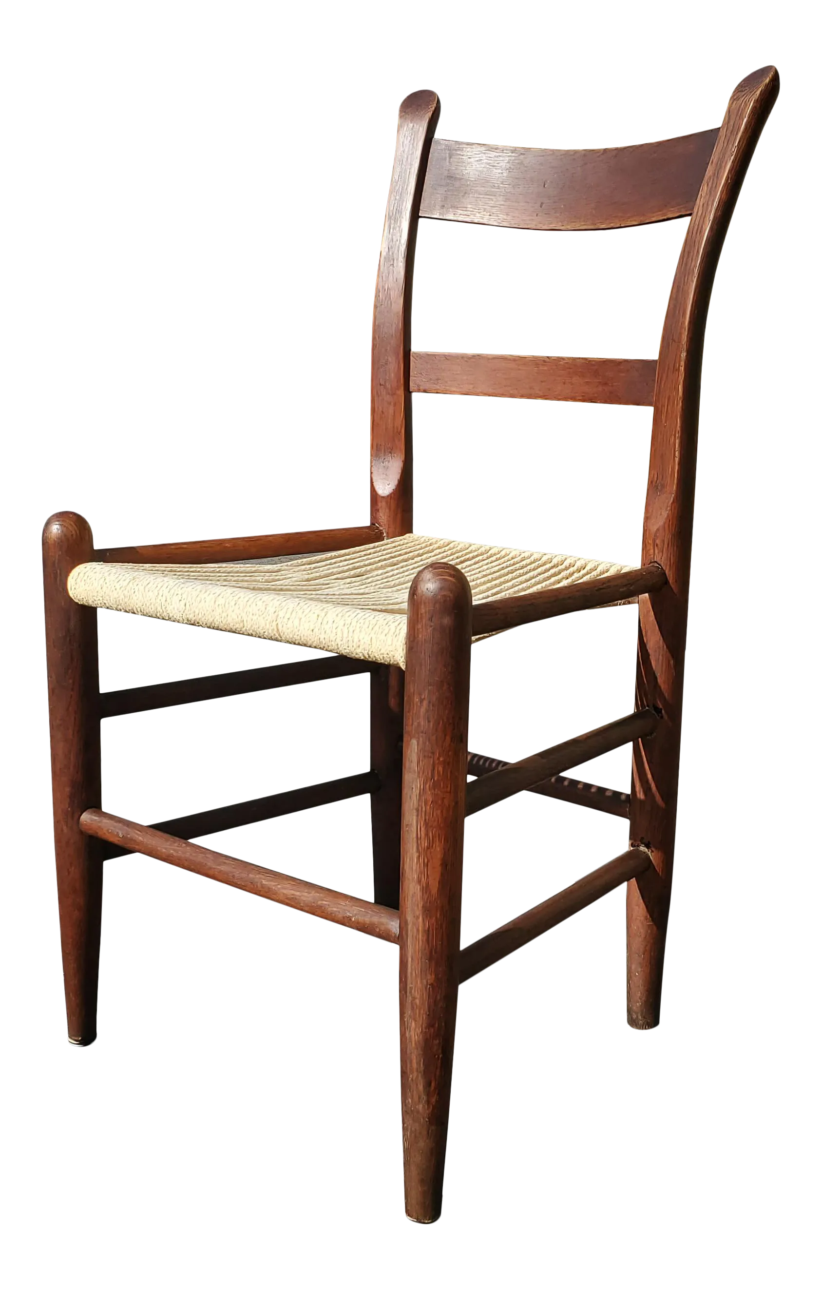 Country Rope Chair in the Manner of Charlotte Perriand | Chairish