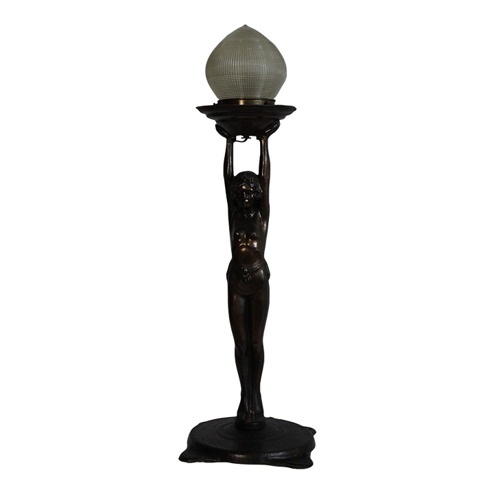 1920s Everlite Art Deco Lamp | Chairish