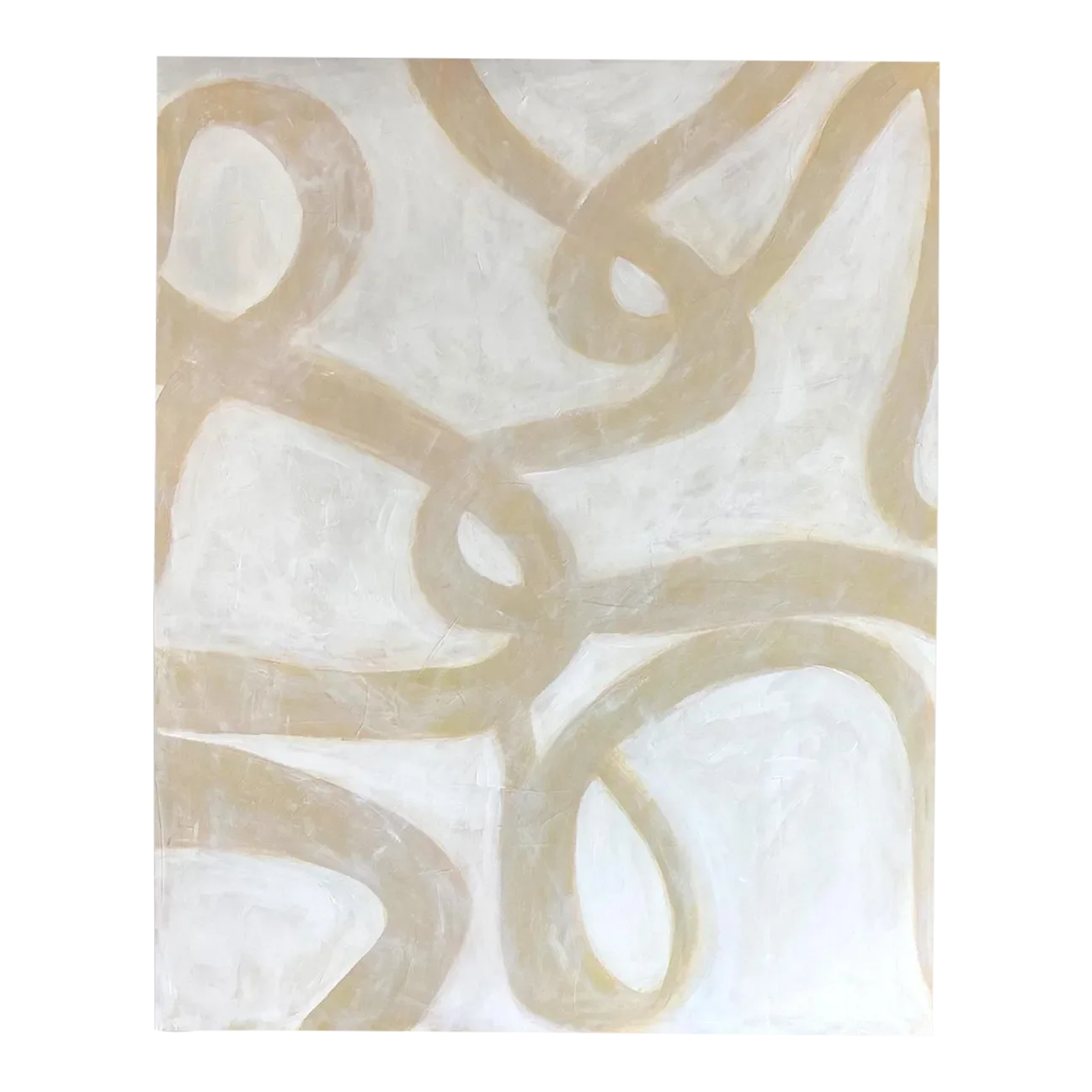 Modern Time Trellis Acrylic Hand Painting by Tatiana Duperault | Chairish