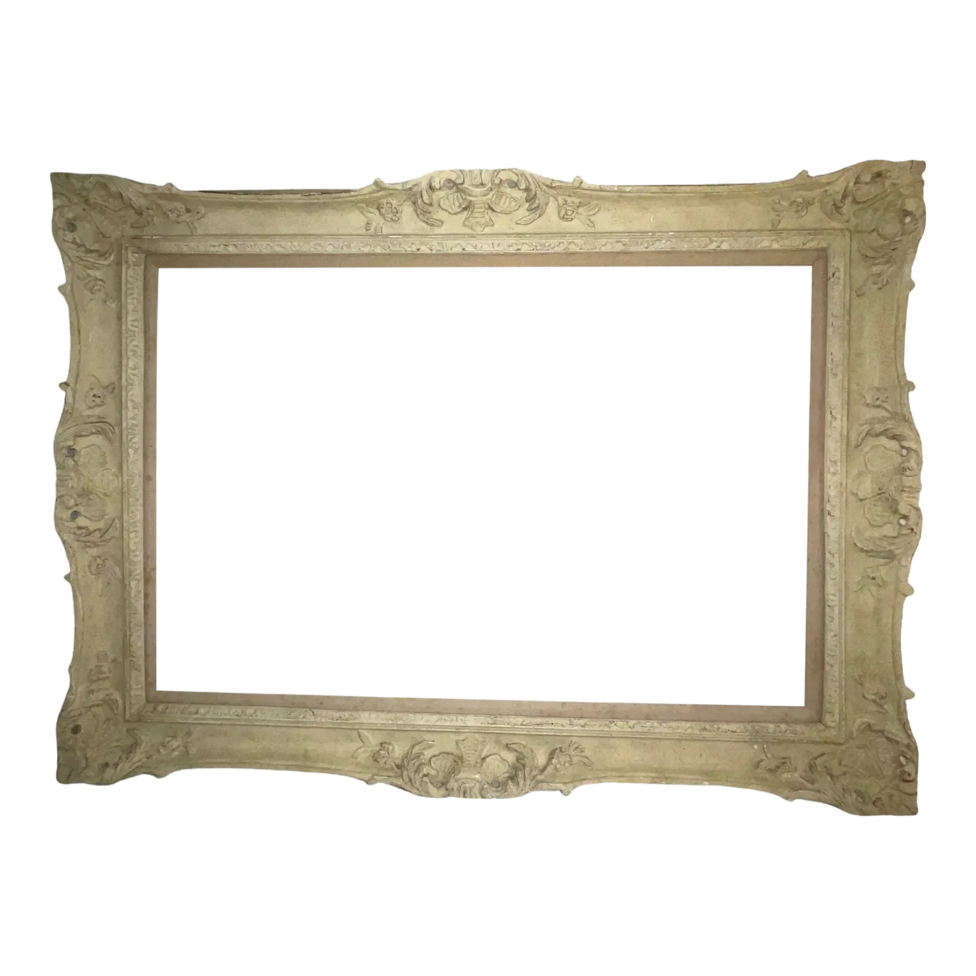 French Gothic Large Carved Wood Frame | Chairish