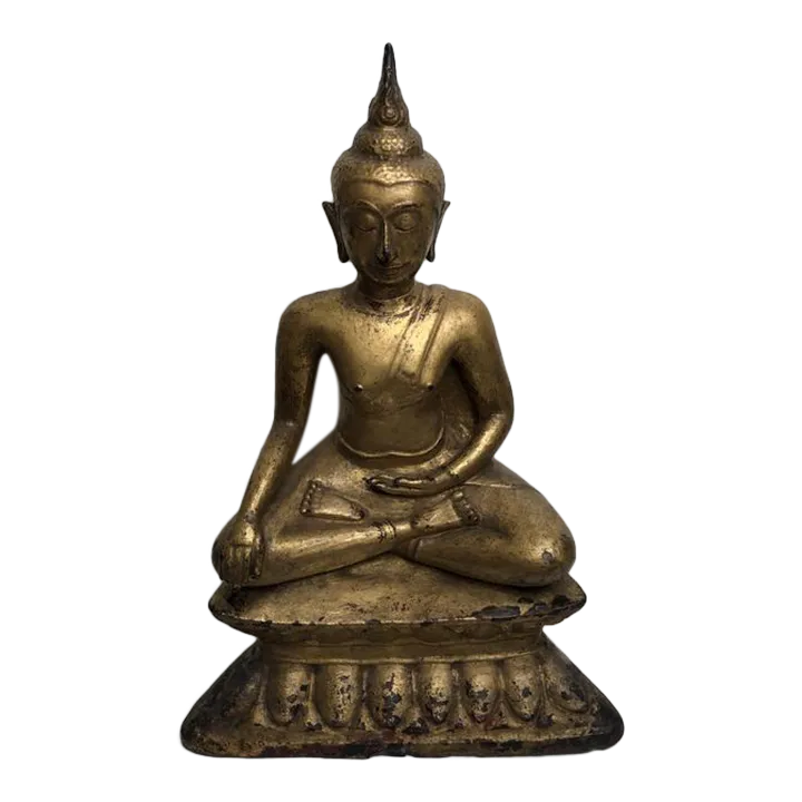 15/16th Century Bronze Guild Thai Buddha | Chairish