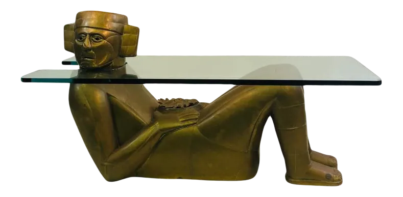 Monumental Aztec Sun God Coffee Table in the Manner of Bustamante ...